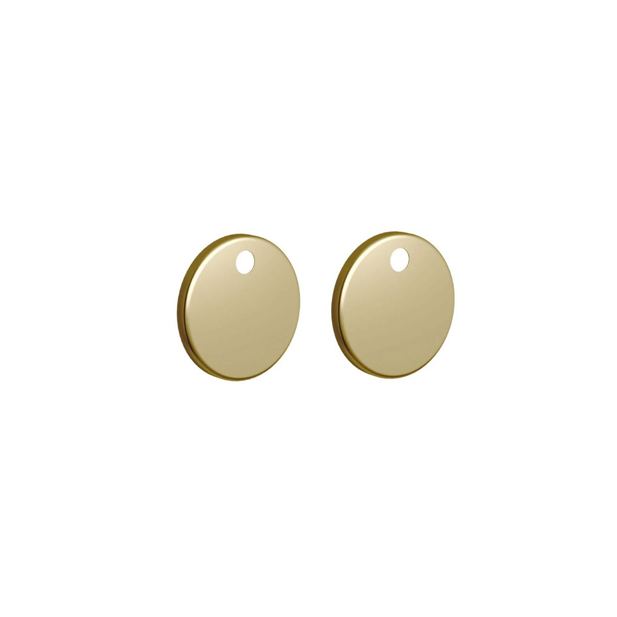 Brushed Brass Toilet seat Hinge cover cap kit (L)9.3mm