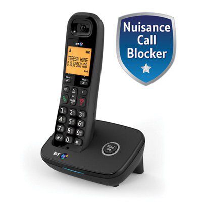 BT DECT Black Telephone with Nuisance call blocker | DIY at B&Q