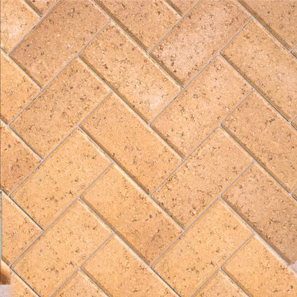 Buff Block paving (L)200mm (W)100mm (T)50mm, Pack of 488