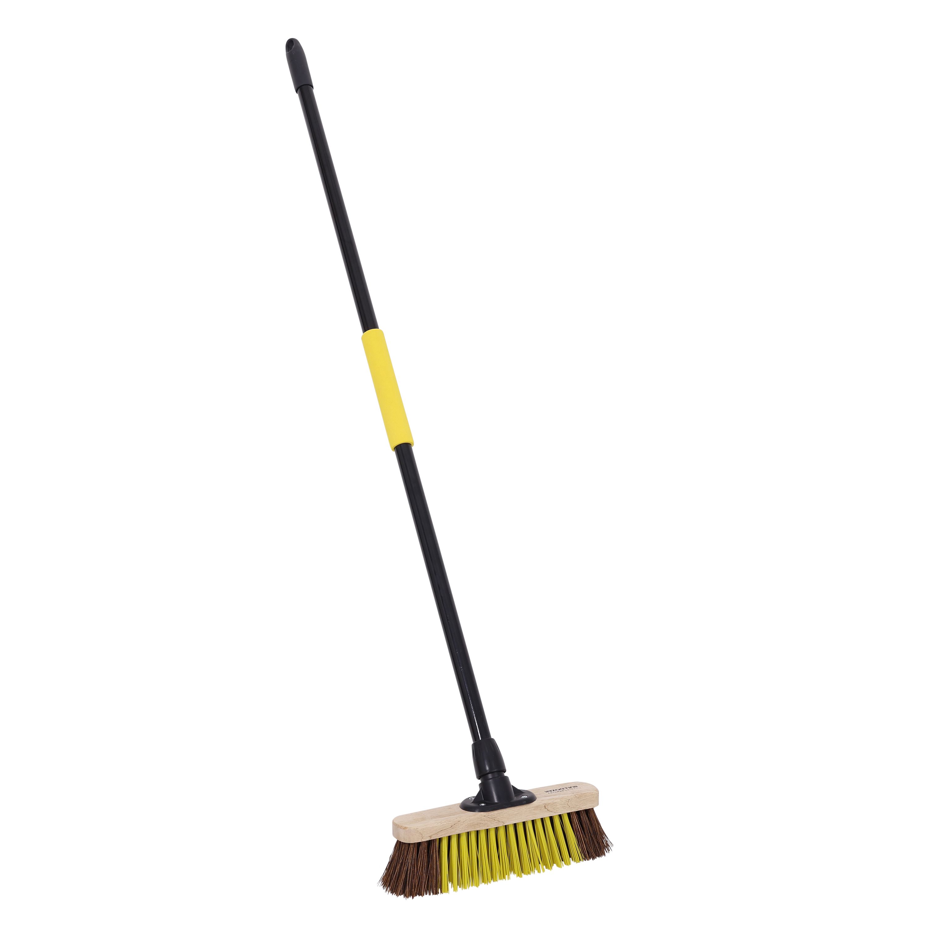 Bulldozer Straight Stiff Natural fibre & PET Outdoor Floor Broom, (W)279mm