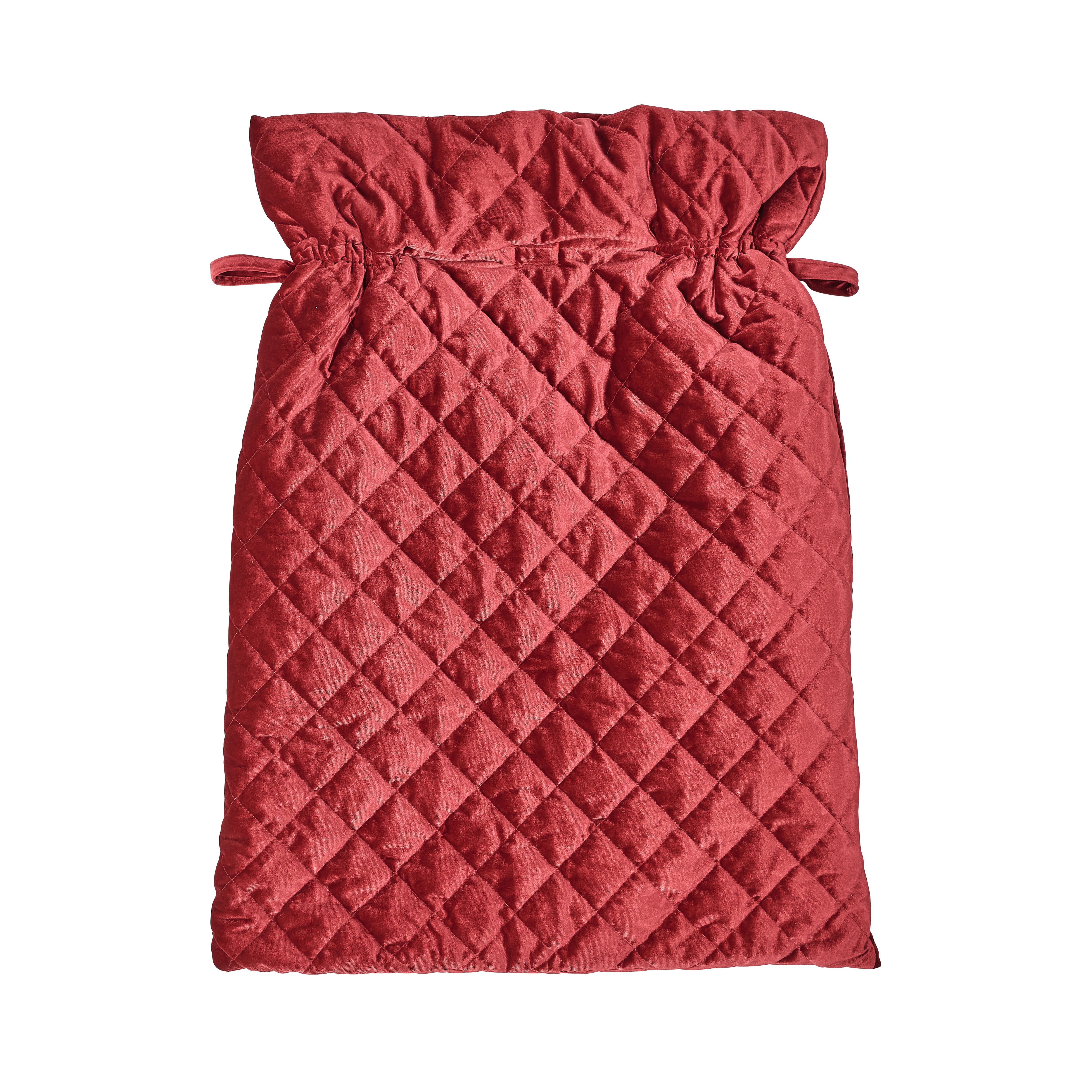 Burnt Russet Polyester (PES) Quilted Christmas sack 60cm | DIY at B&Q