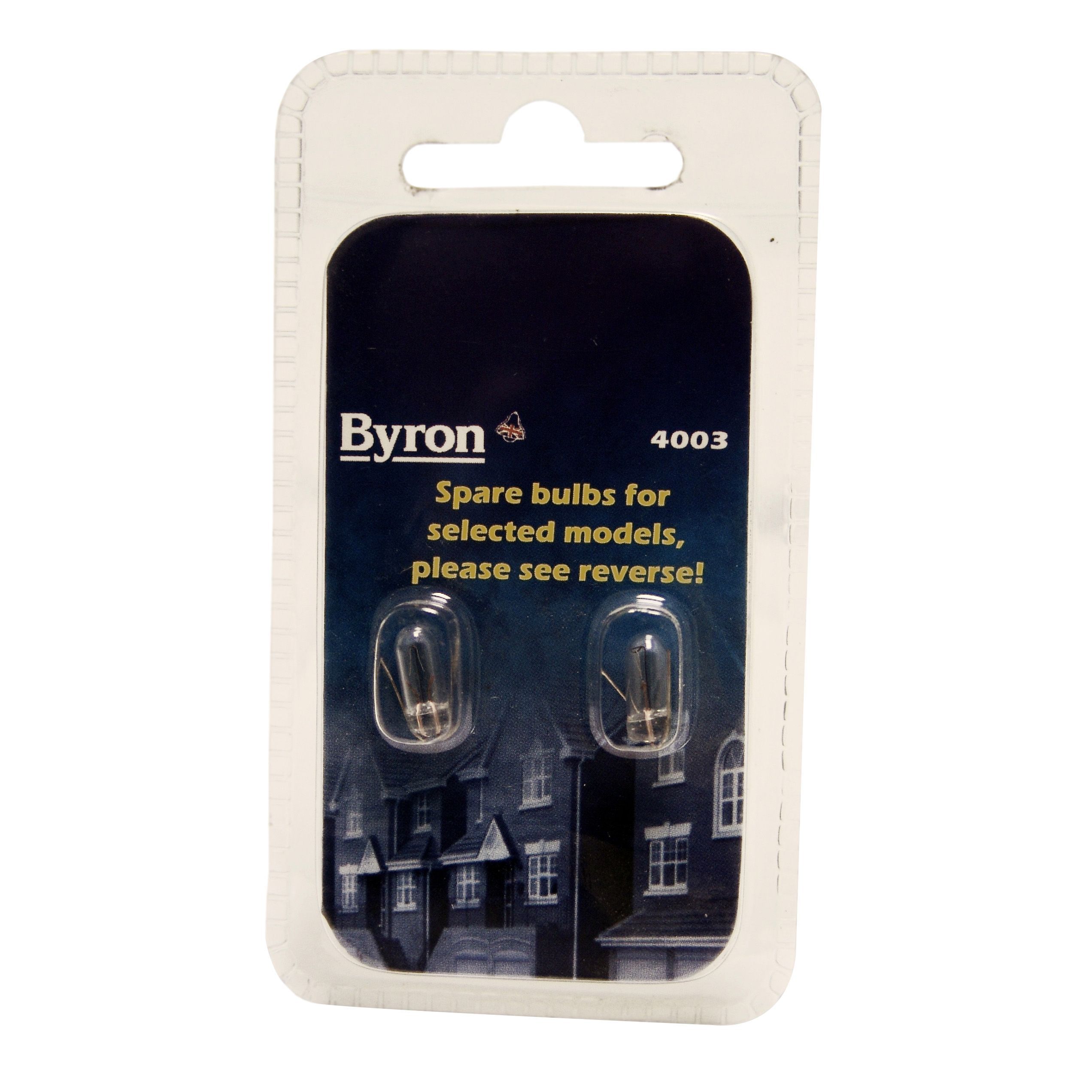 Byron Capsule Incandescent Light bulb, Pack of 2
