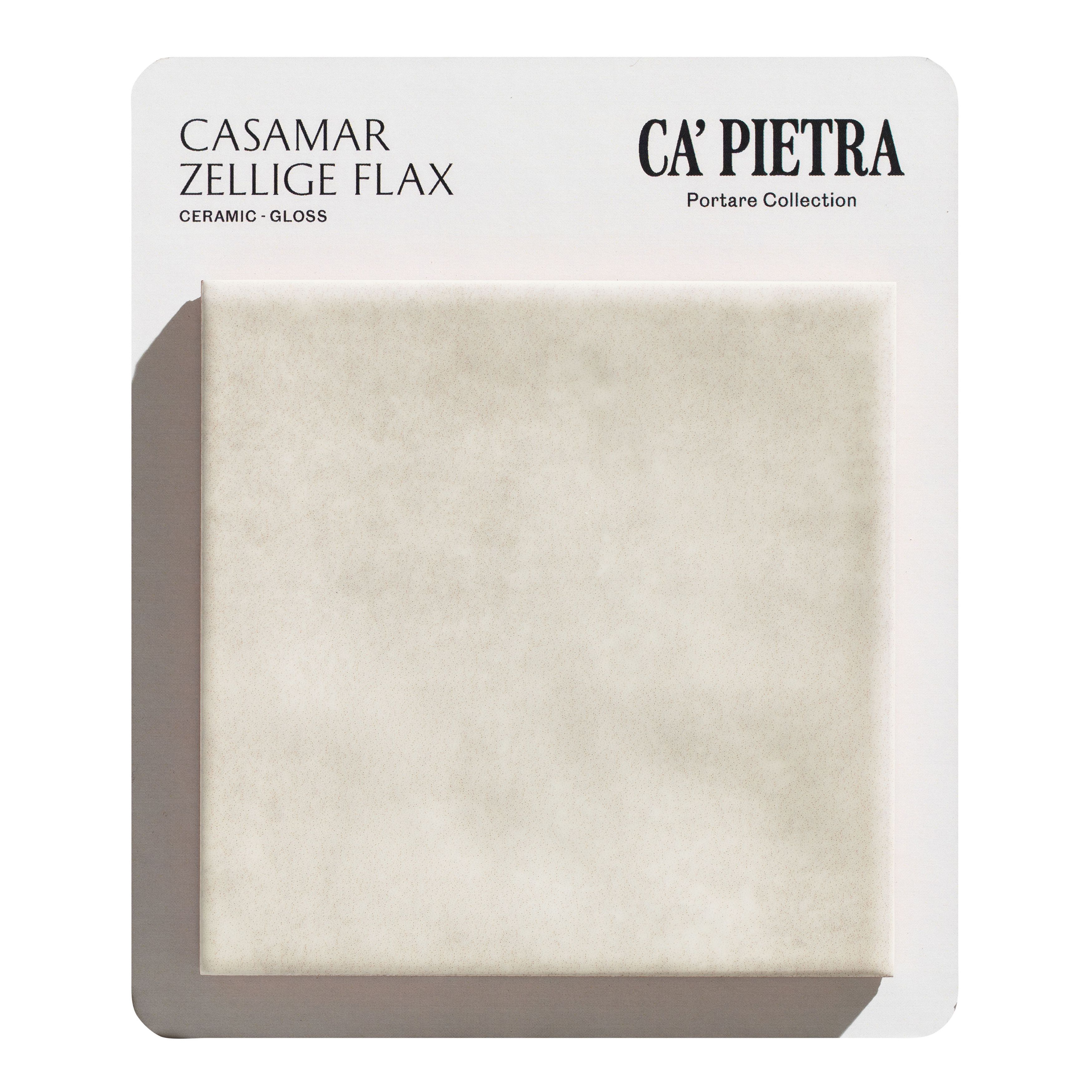 Ca’Pietra Casamar Flax Gloss Zellige Embossed Ceramic Indoor Tile Card ...