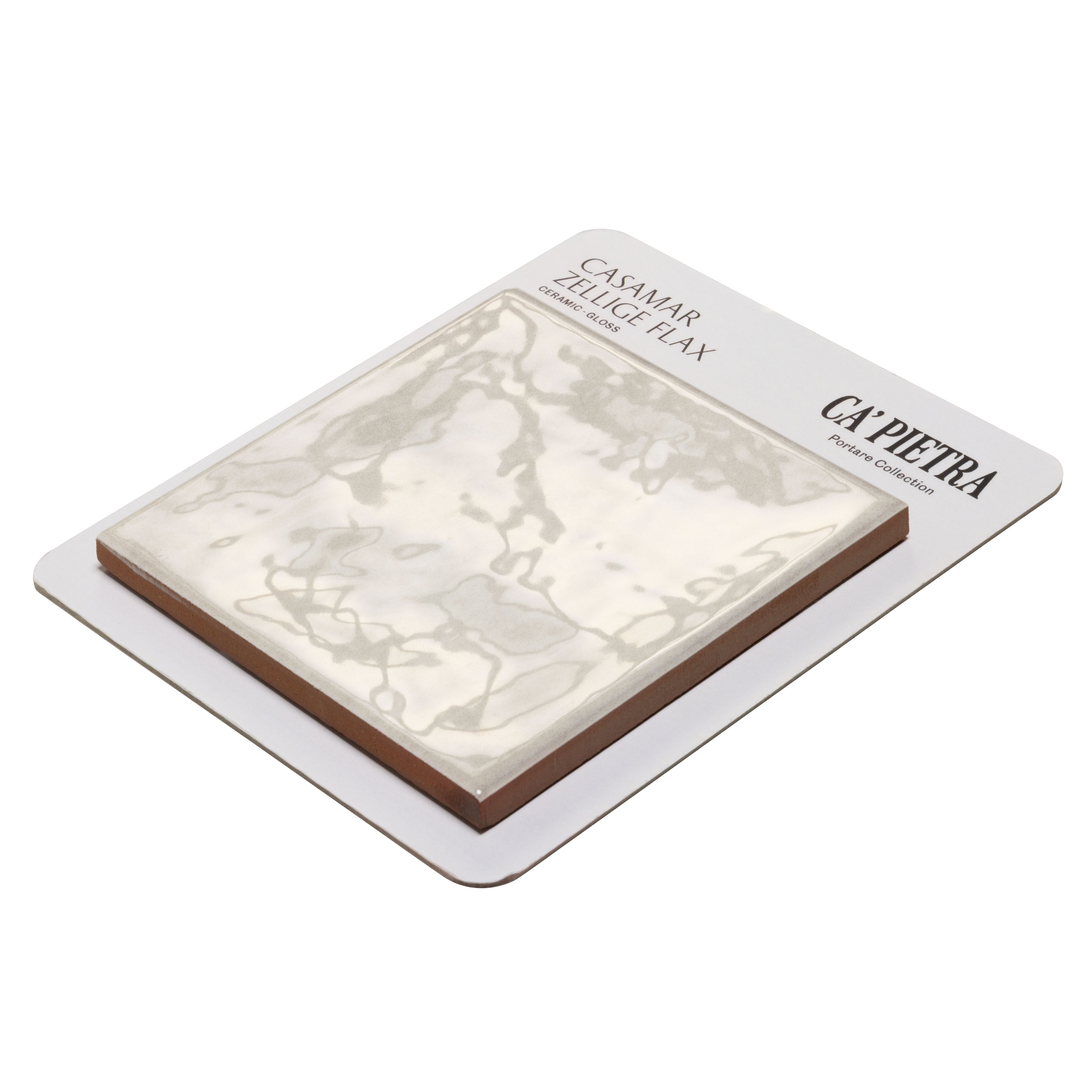 Ca’Pietra Casamar Flax Gloss Zellige Embossed Ceramic Indoor Tile Card ...