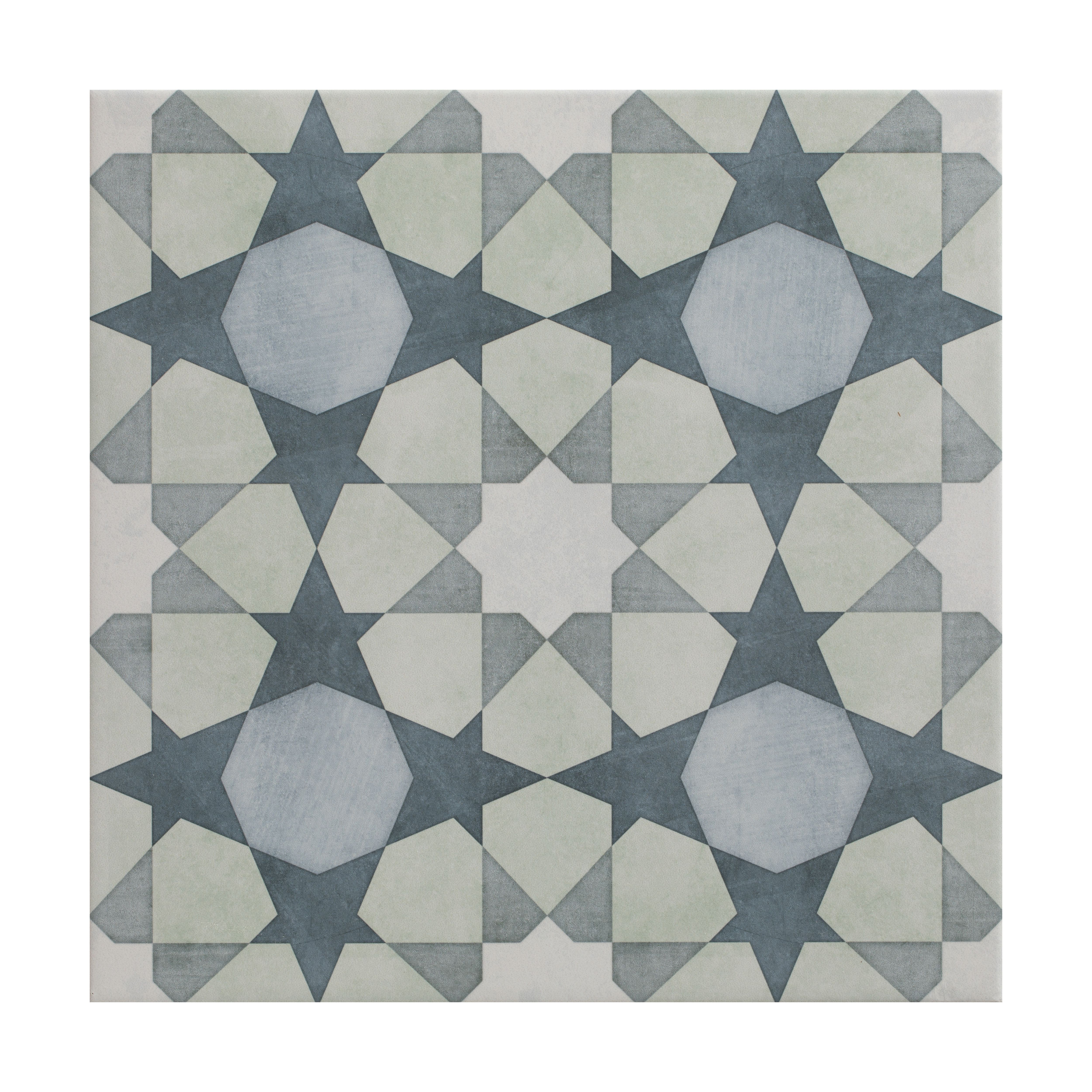 Ca’Pietra Nebula Night Sky Blue & Green Matt Porcelain Indoor Floor ...