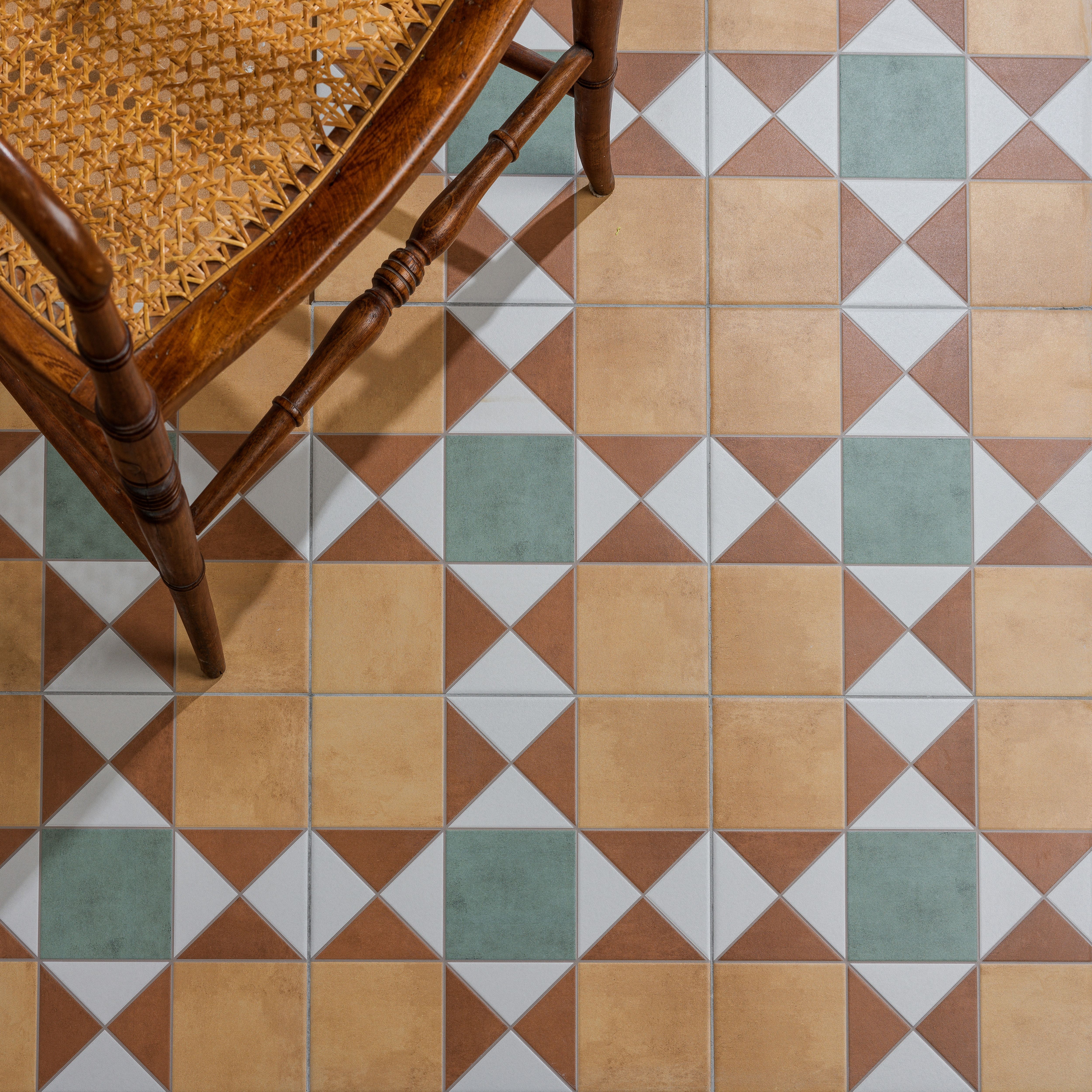 Ca’Pietra Willesden Autumn Brown & Green Matt Porcelain Indoor Floor ...