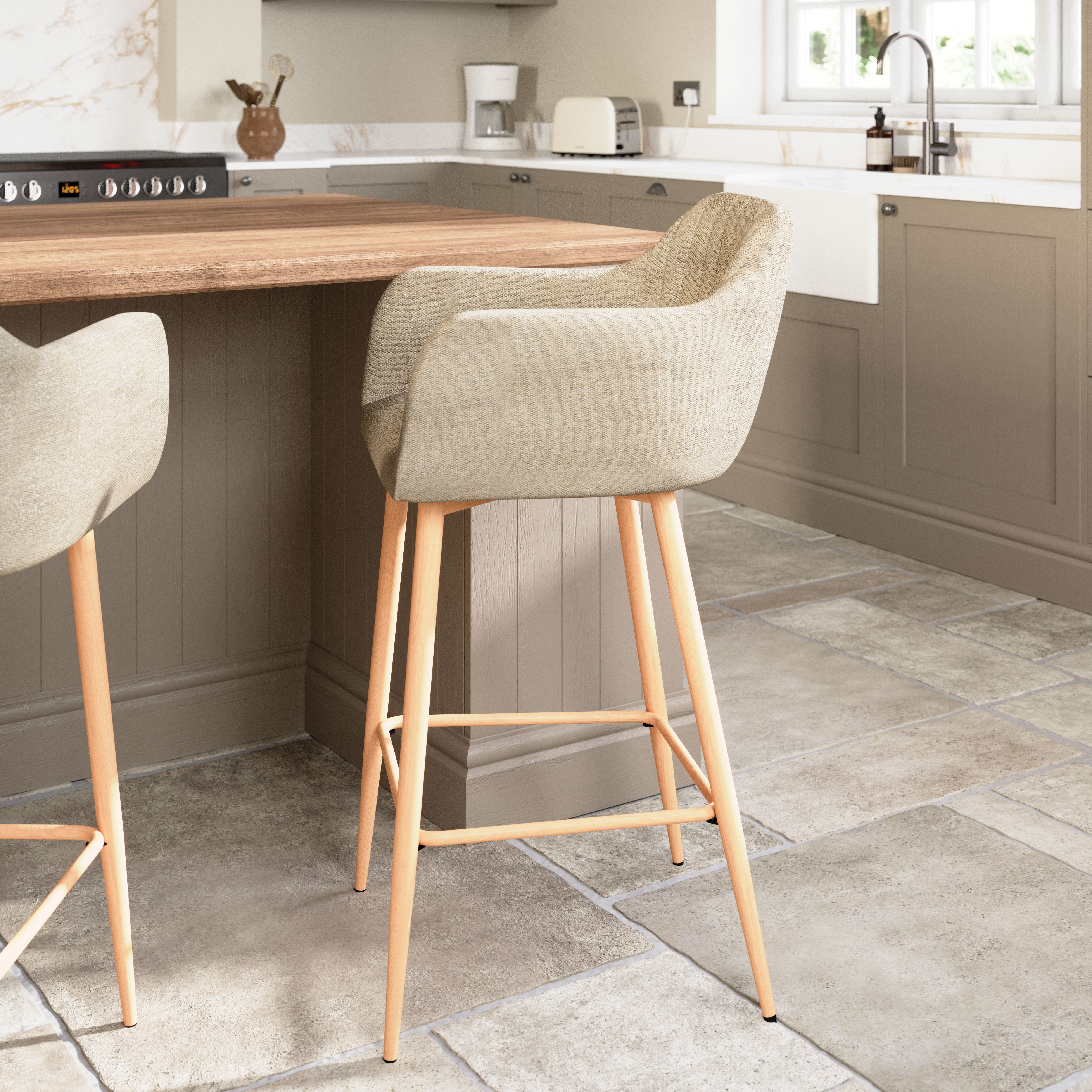 Calandro Birch Bar stool