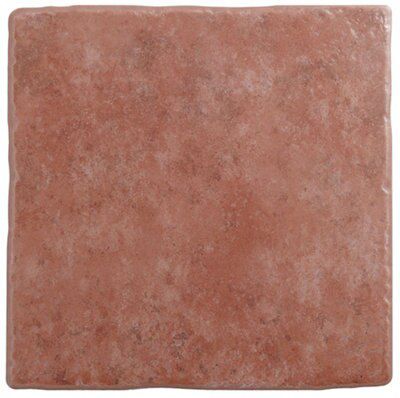 Calcuta Red Matt Patterned Stone effect Ceramic Wall & floor Tile, Pack ...