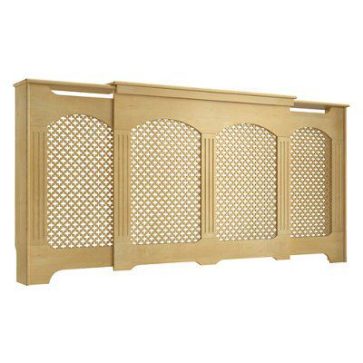Cambridge Medium - large Oak veneer Adjustable Radiator cover | DIY at B&Q