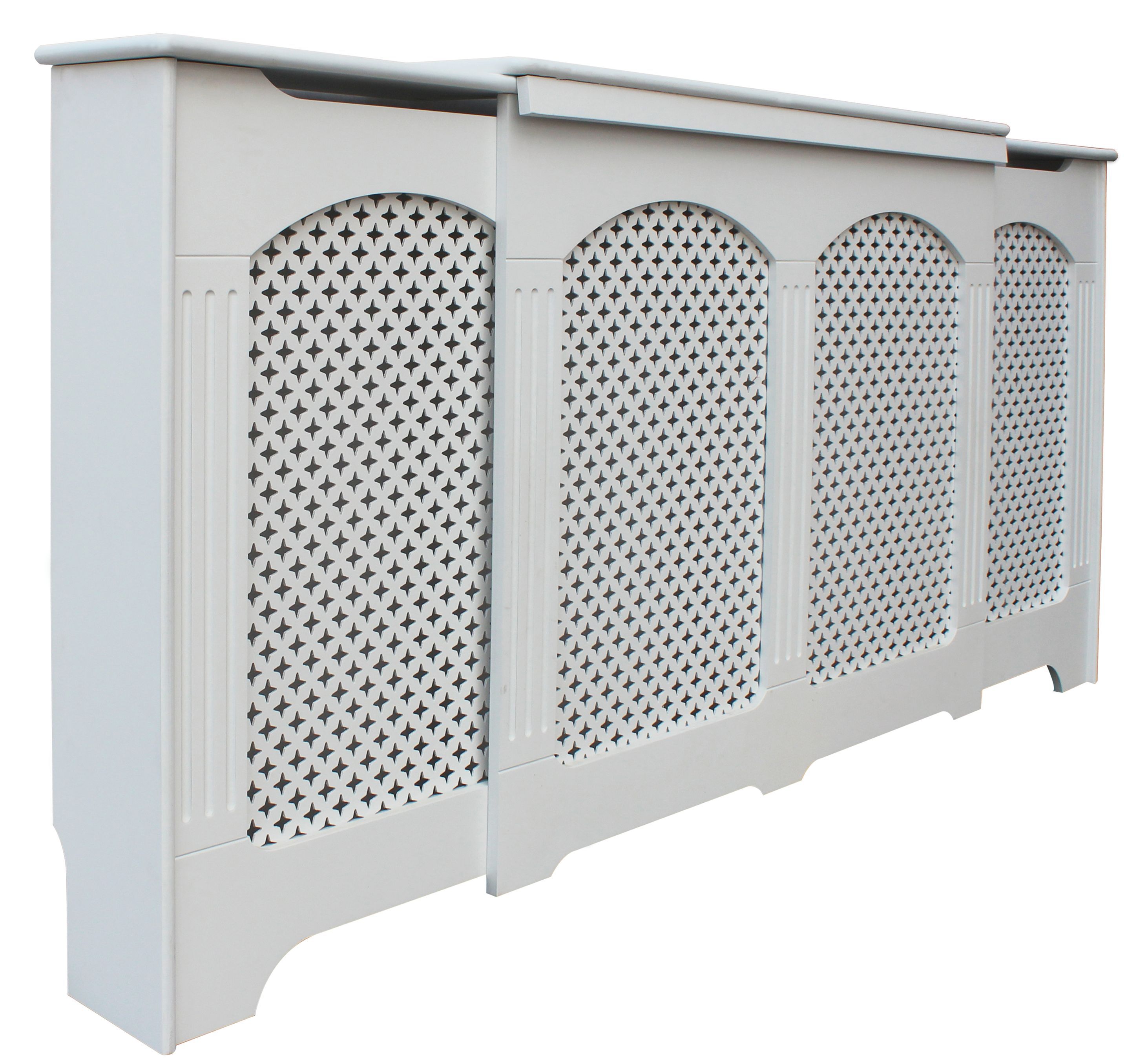 Cambridge Medium White Traditional Radiator cover 936mm(H) 2000mm(W ...