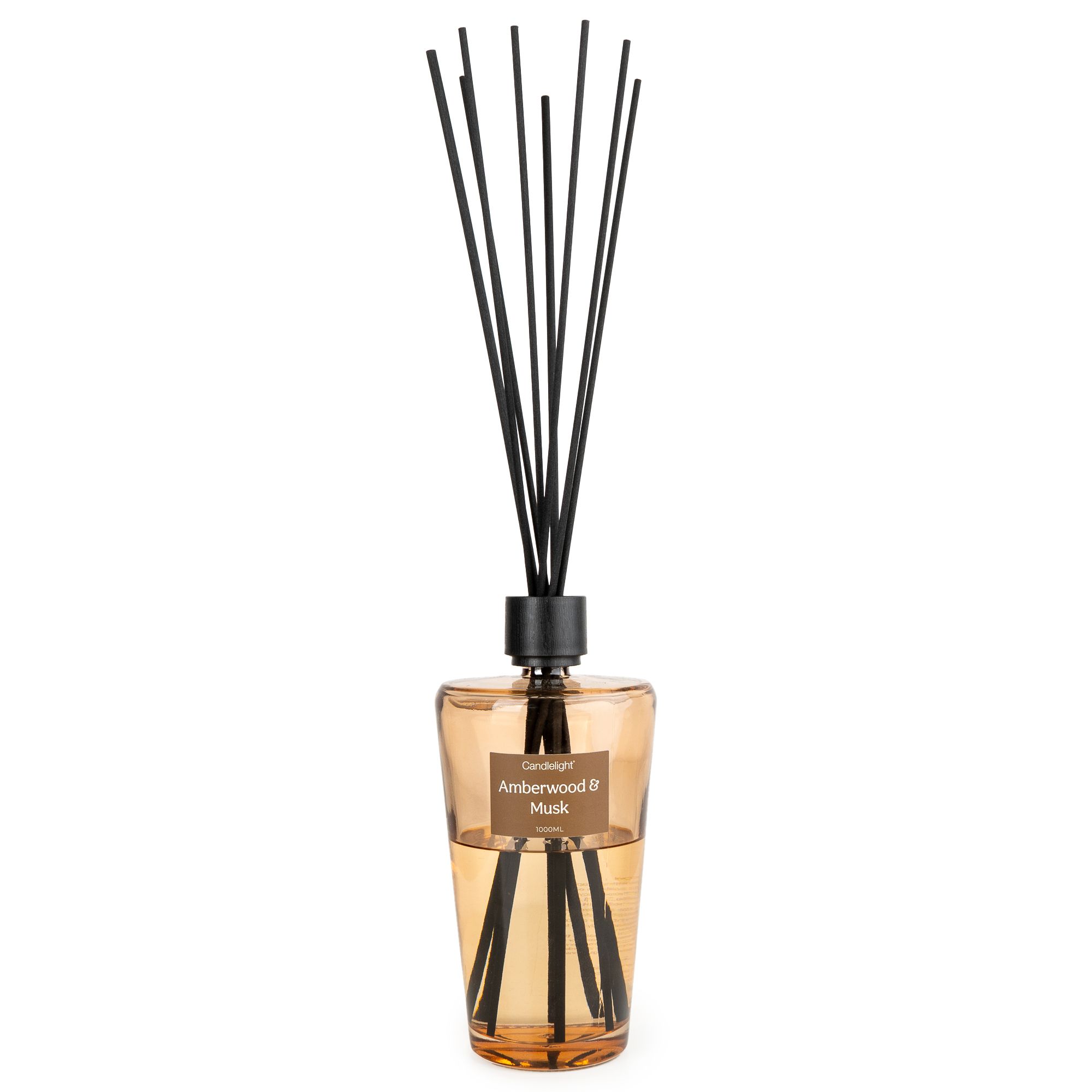 Candlelight Amber Amberwood Musk Reed diffuser, 1000ml
