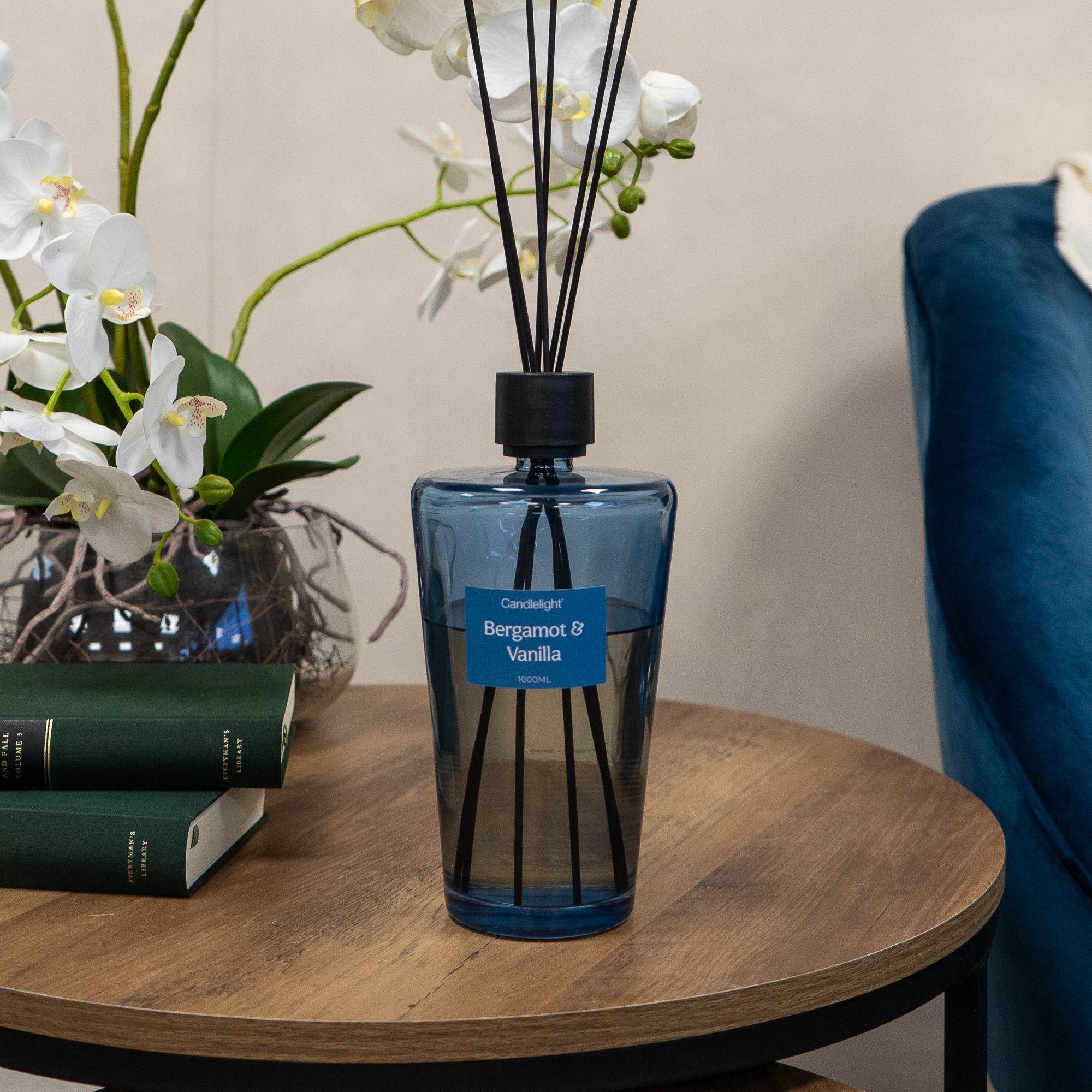 Candlelight Blue Bergamot & Vanilla Reed diffuser, 1000ml
