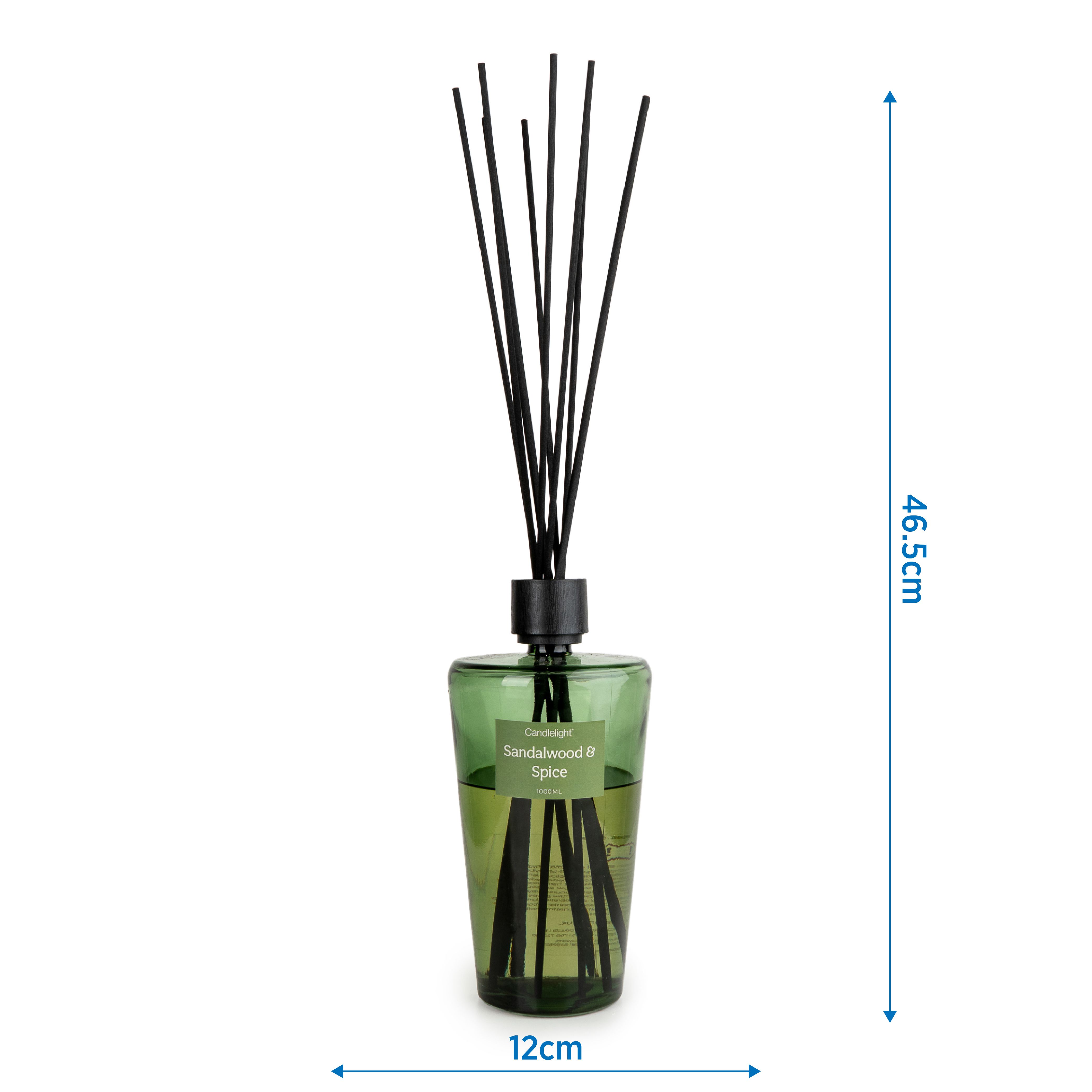Candlelight Green Sandlewood Spice Reed diffuser, 1000ml