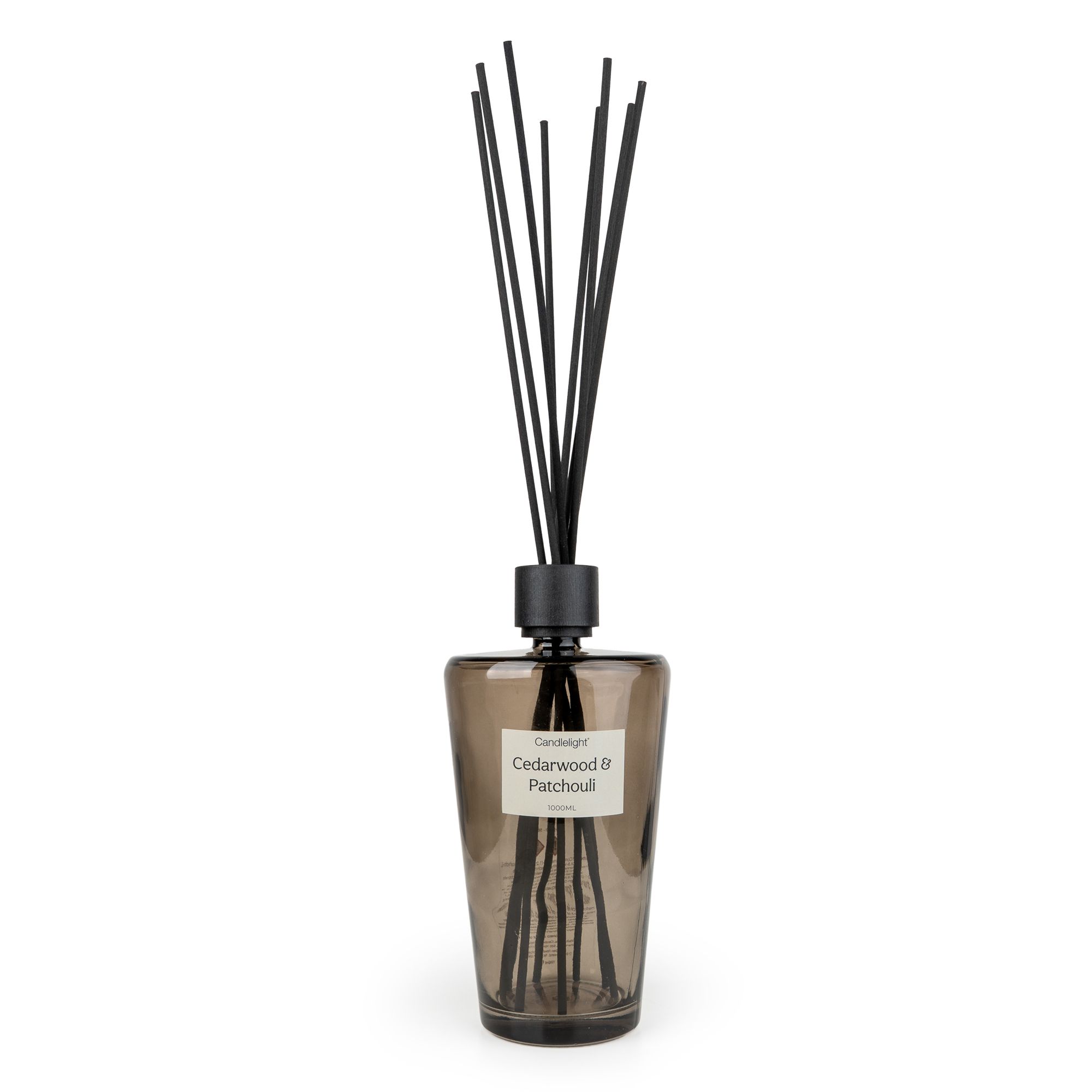 Candlelight Grey Cedarwood & Patchouli Reed diffuser, 1000ml