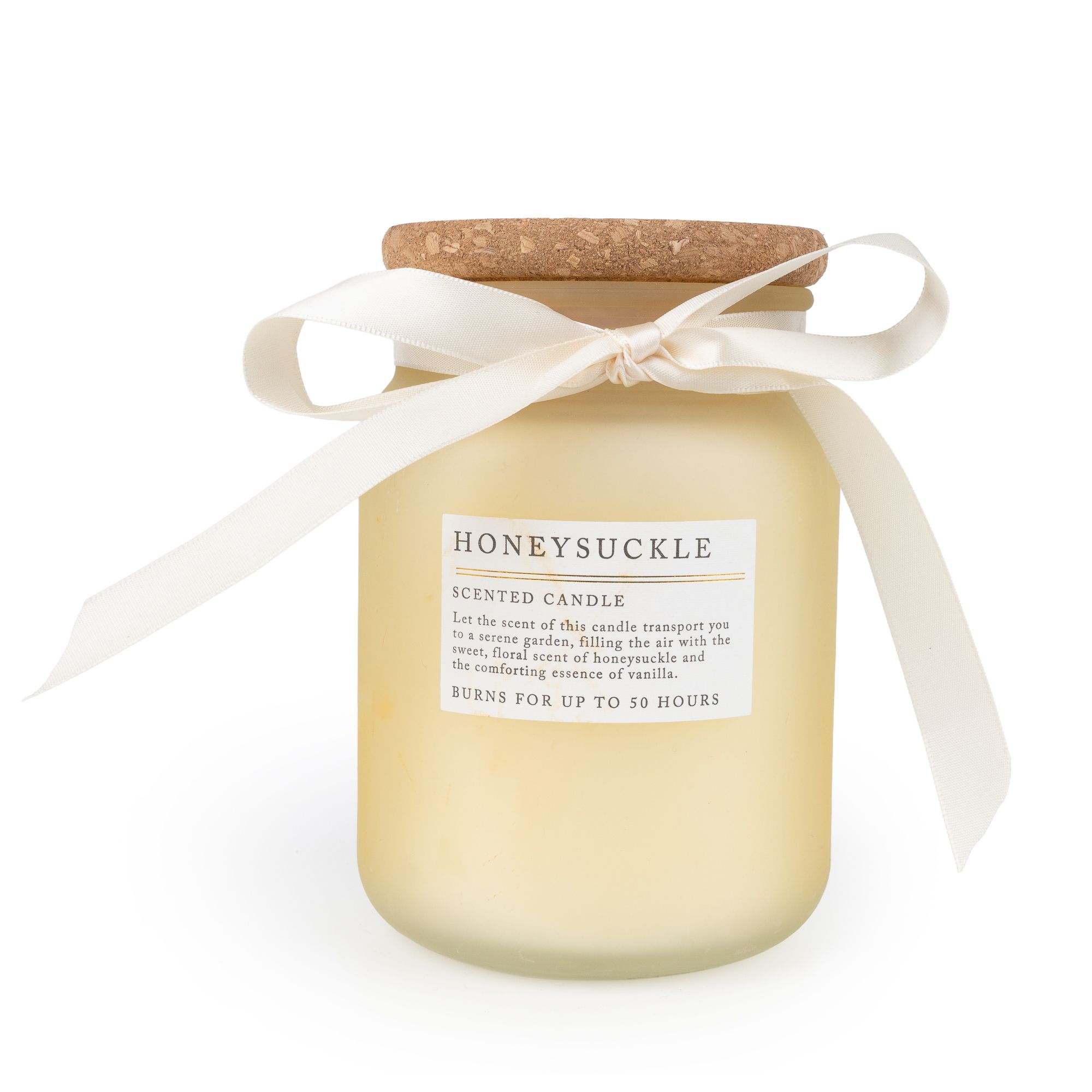 Candlelight Lemon Frosted Honeysuckle Medium Jar candle