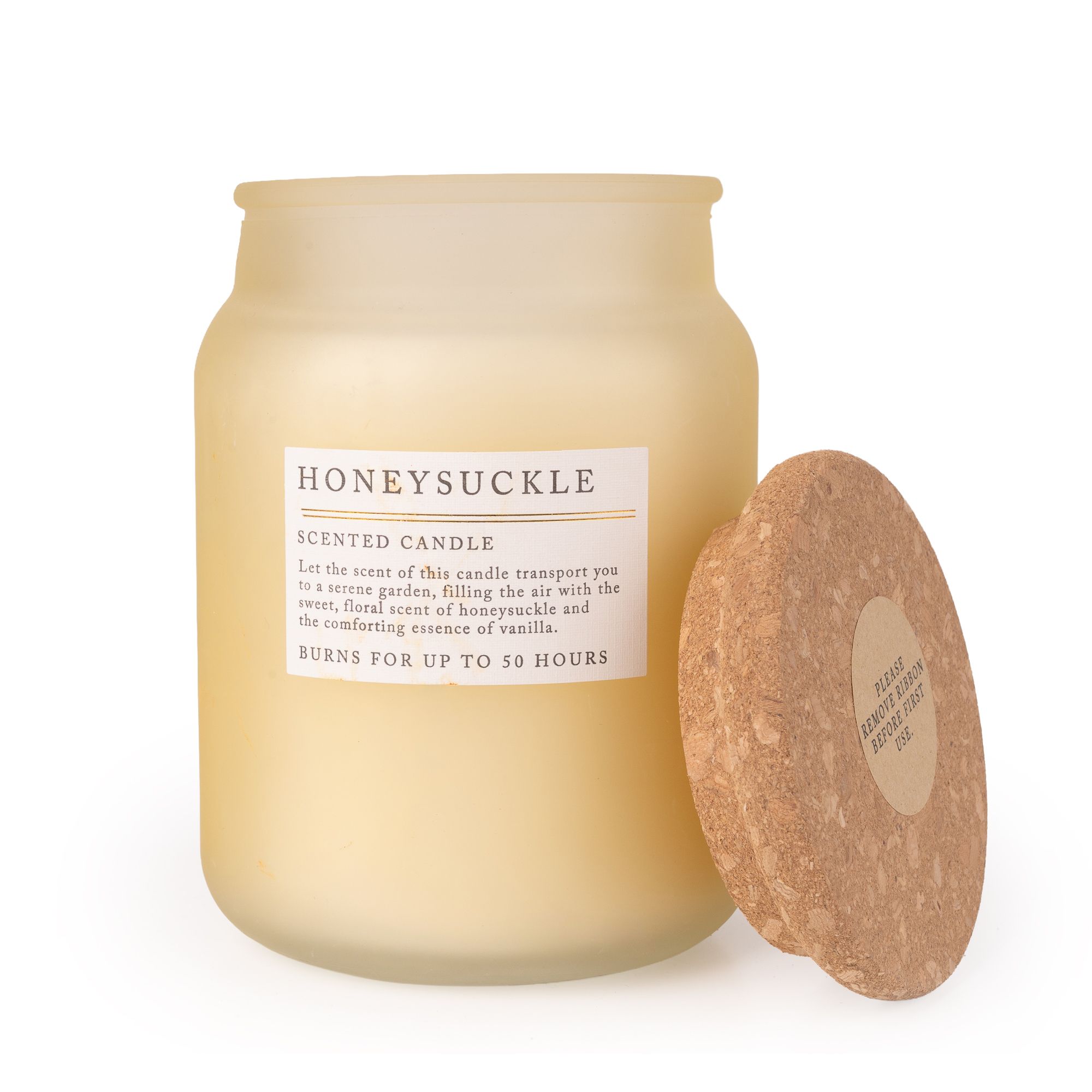 Candlelight Lemon Frosted Honeysuckle Medium Jar candle