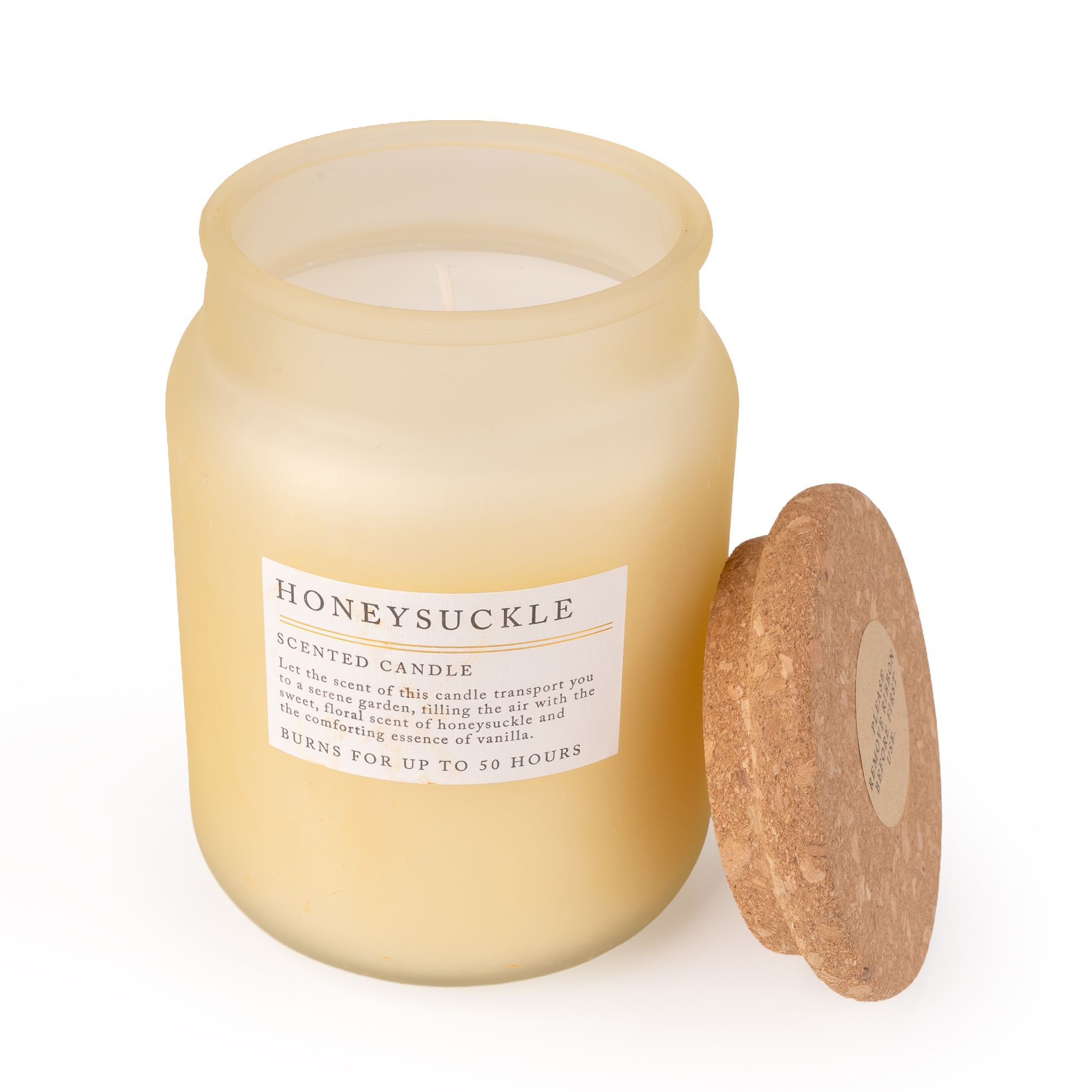 Candlelight Lemon Frosted Honeysuckle Medium Jar candle