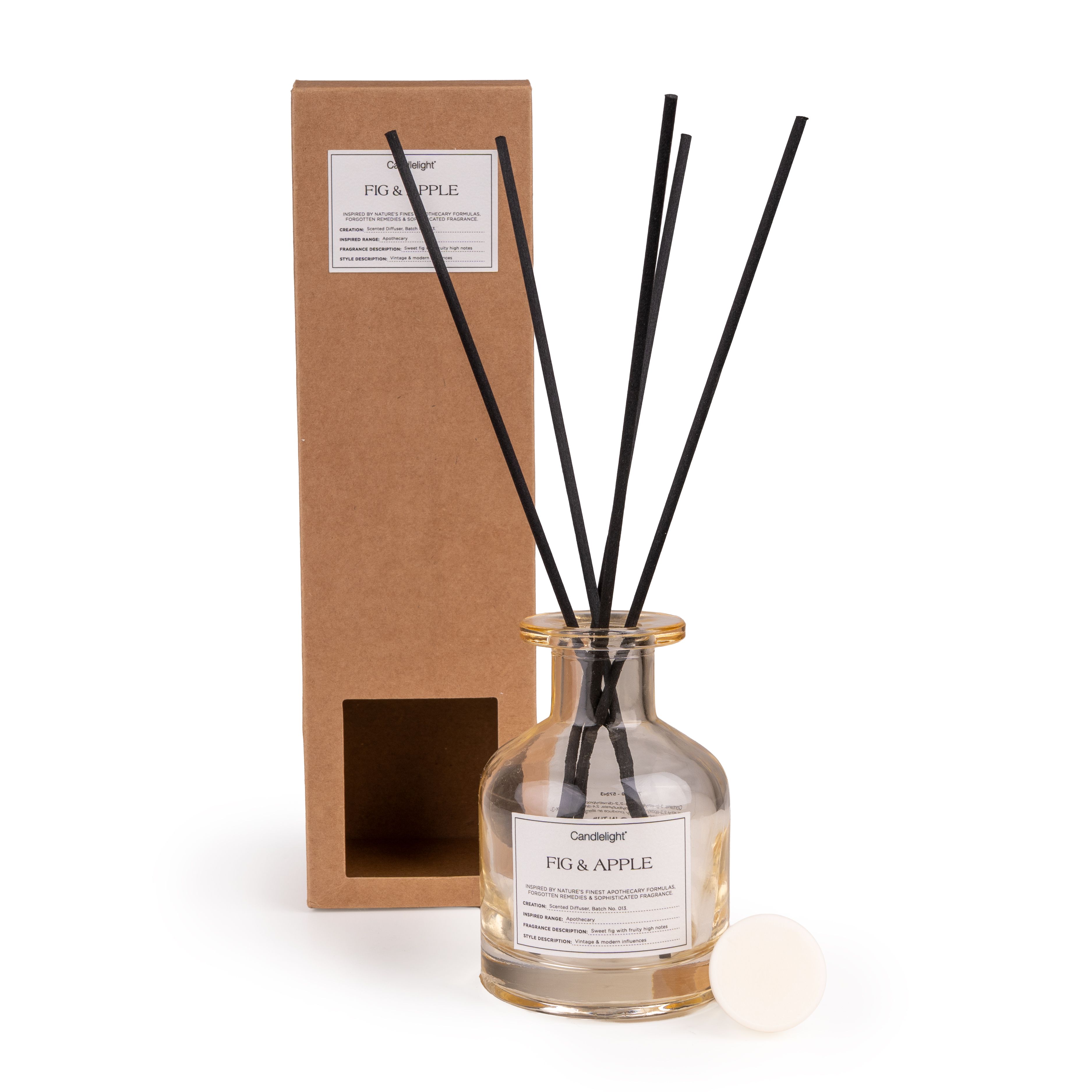 Candlelight Natural Fig & Apple Reed diffuser, 100ml