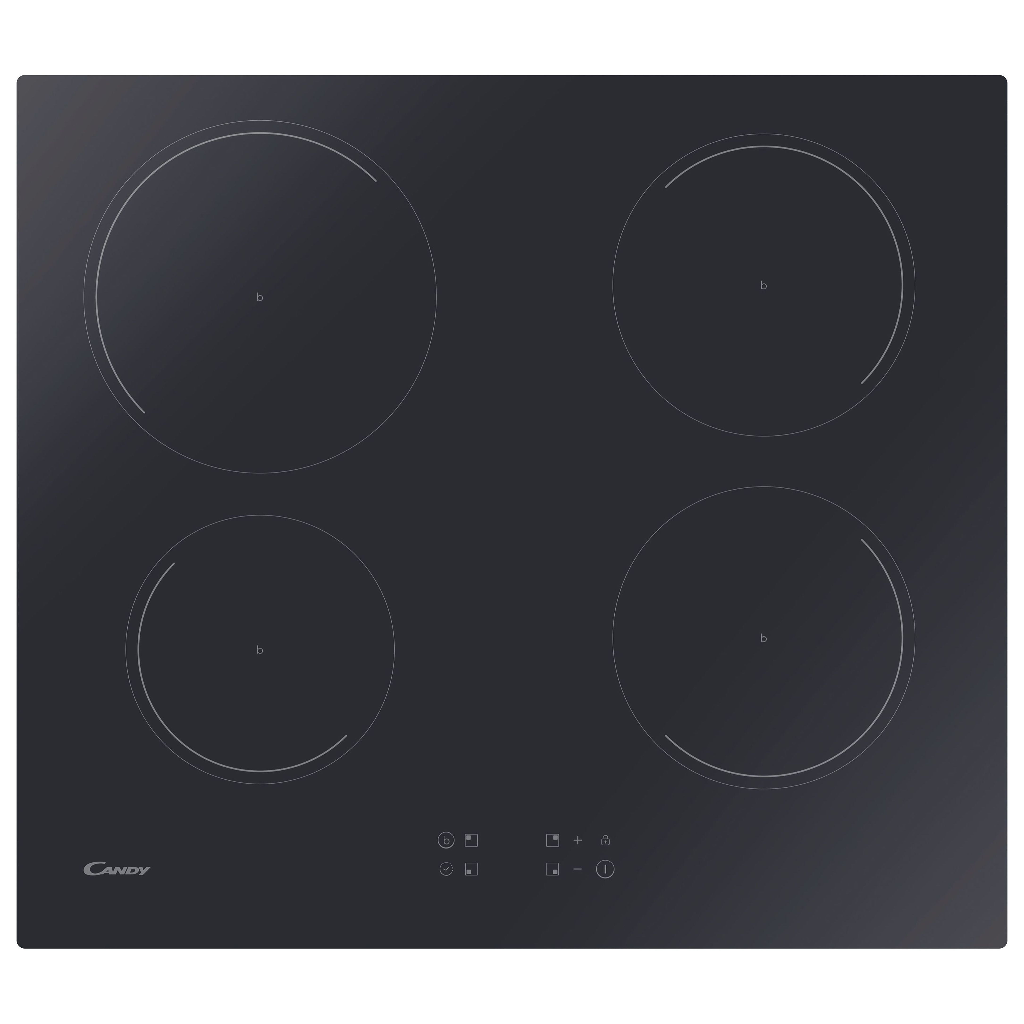 Candy CI642CTT/E1 - 33803001 59cm Induction Hob - Black | DIY at B&Q