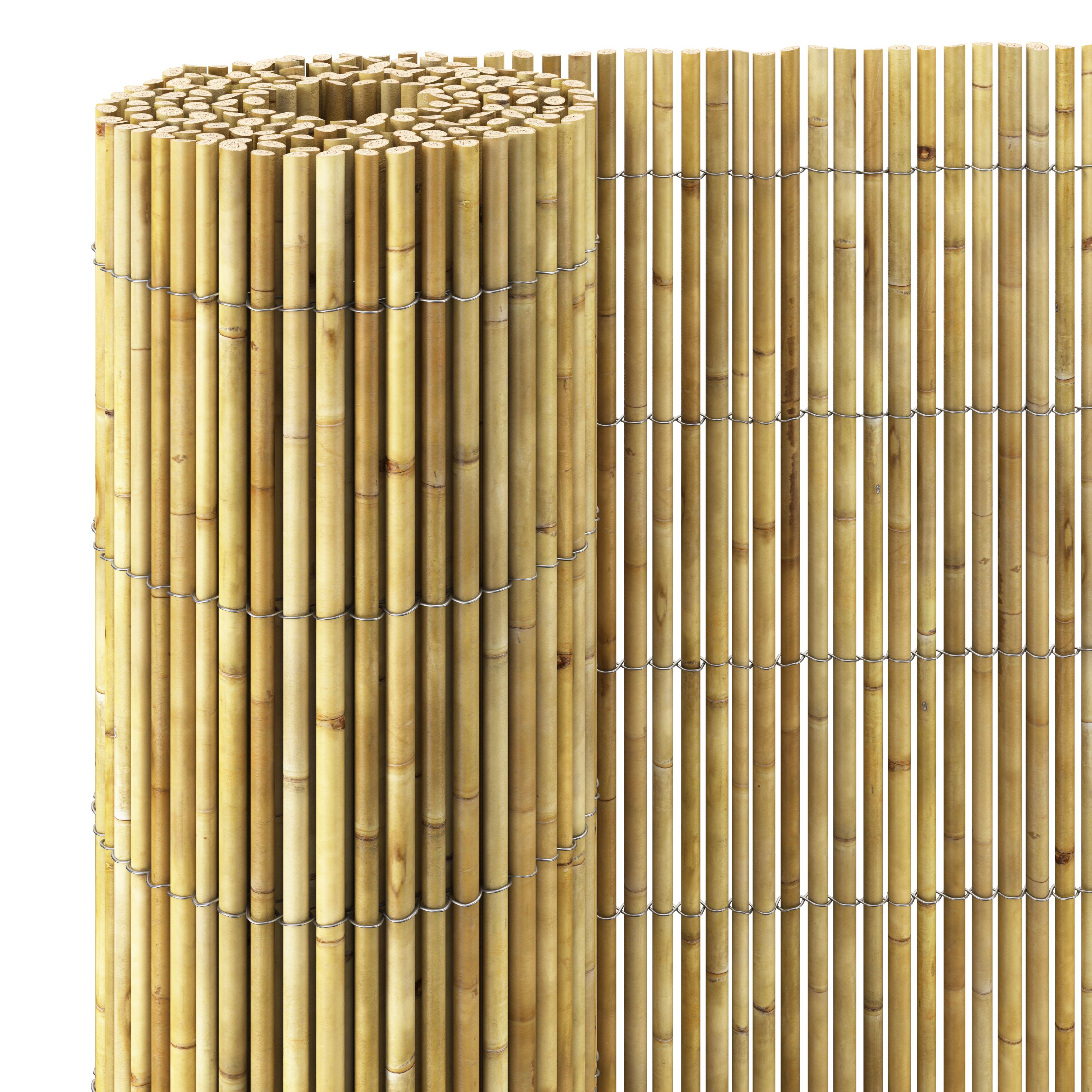 Cane Natural Bamboo Garden screen (H)1m (W)3m