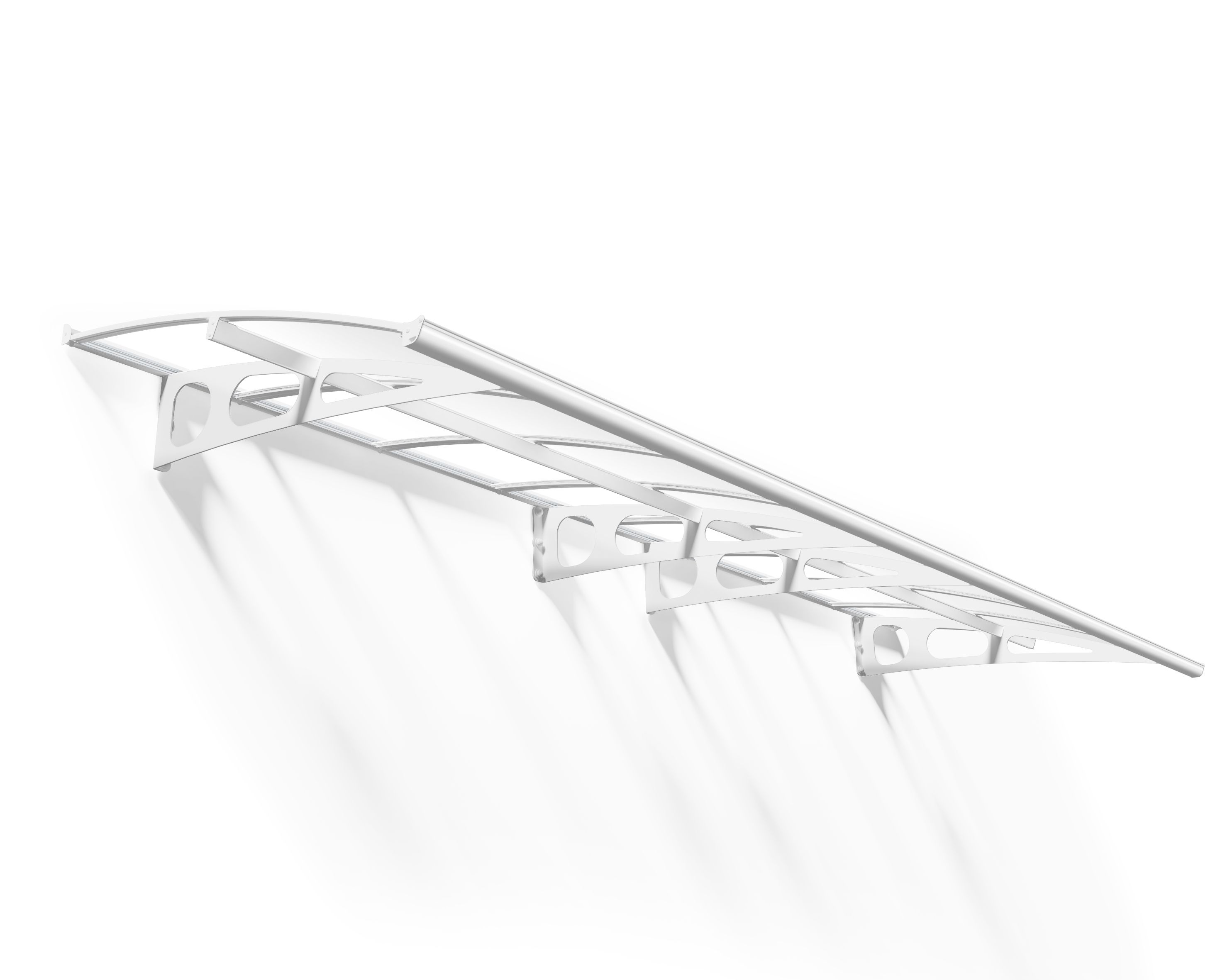 Canopia by Palram Bordeaux 4460 White Door canopy, (H)33cm (W)447cm (D ...