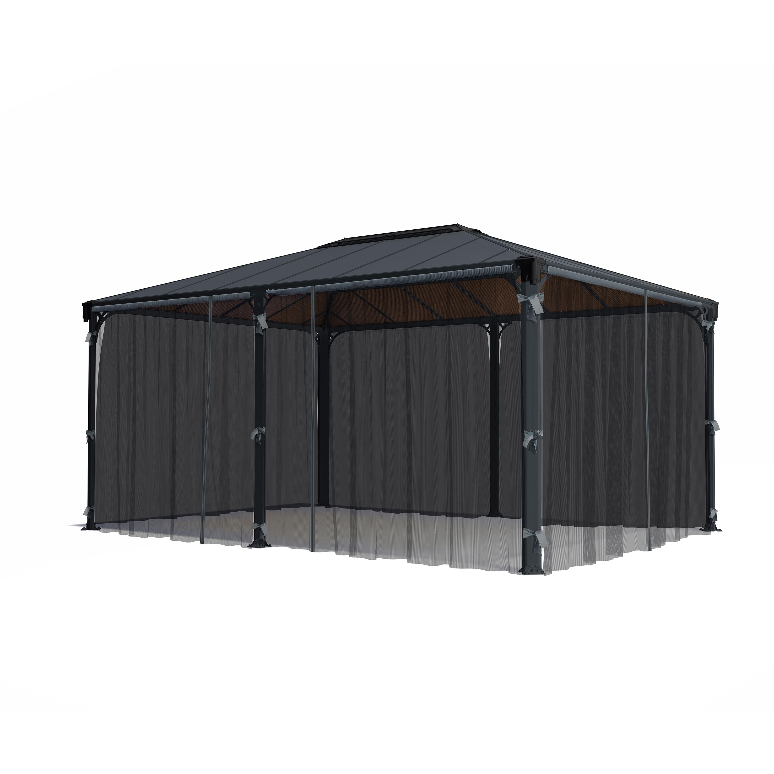 Canopia by Palram Grey Gazebo netting (L)2.17m (W)4.65m for Martinique ...