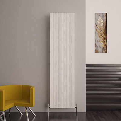 Carisa Monza White Vertical Designer Radiator, (W)470mm x (H)1800mm ...