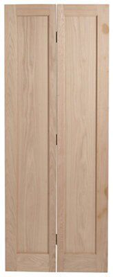 Carron 1 panel Patterned Internal Bi-fold Door set, (H)1945mm (W)753mm