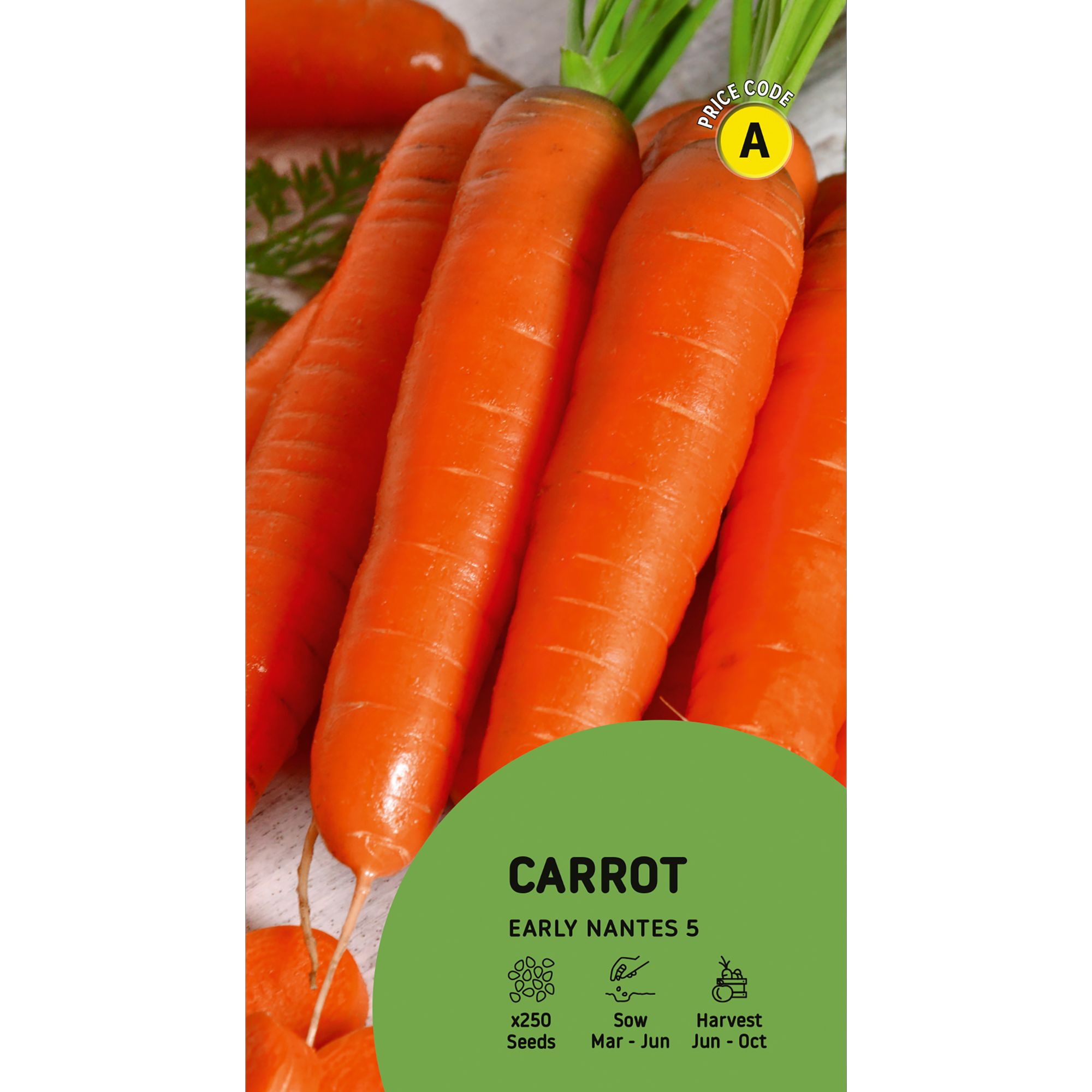 Carrot 'Early Nantes 5' Vegetable Seeds