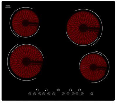 Cata EC60T2 59cm Ceramic Hob - Black