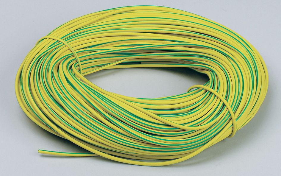 CED Green & yellow 3mm Cable sleeving, 100000m | DIY at B&Q