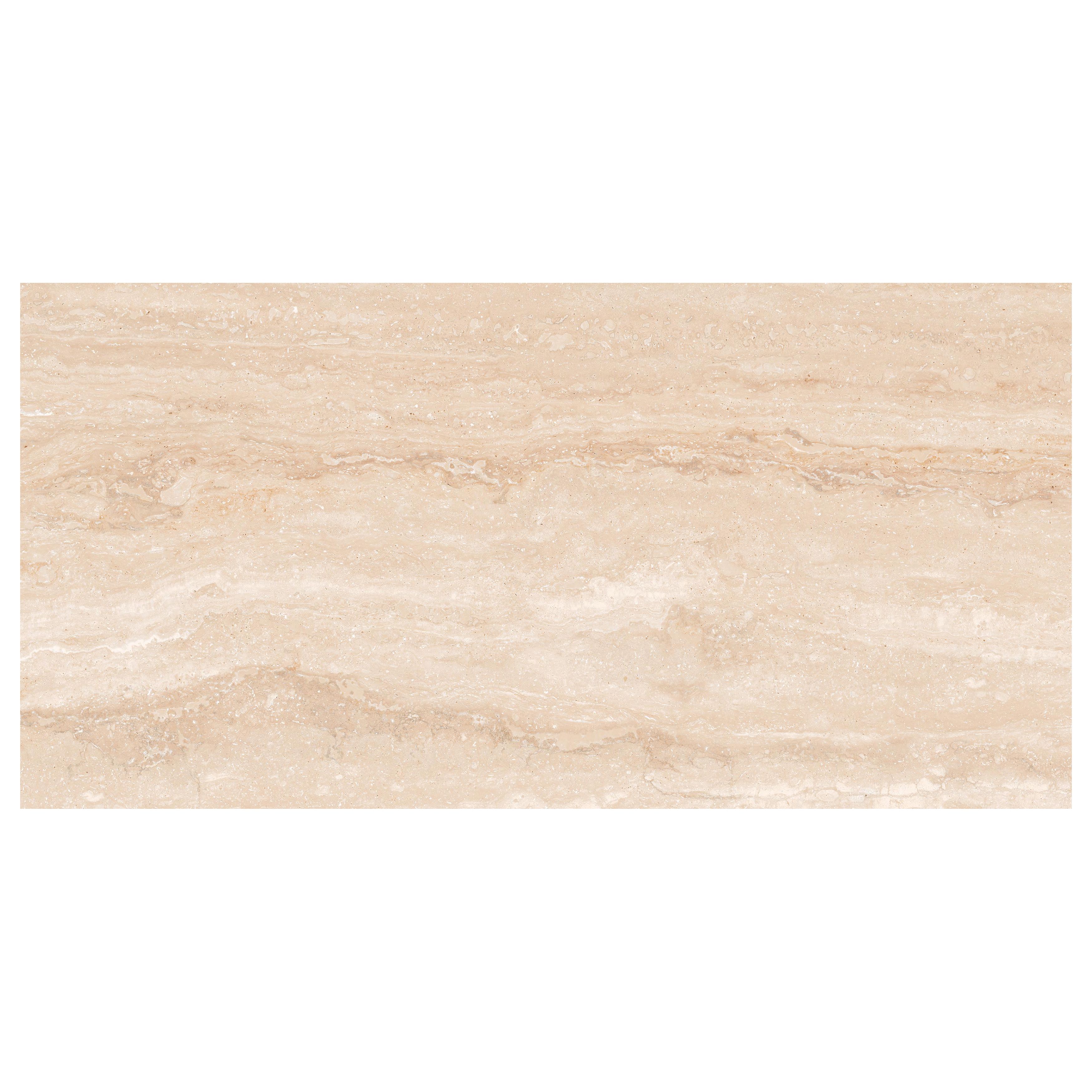 Ceramica Beige Matt Travertine effect Ceramic Indoor Wall Tile Sample