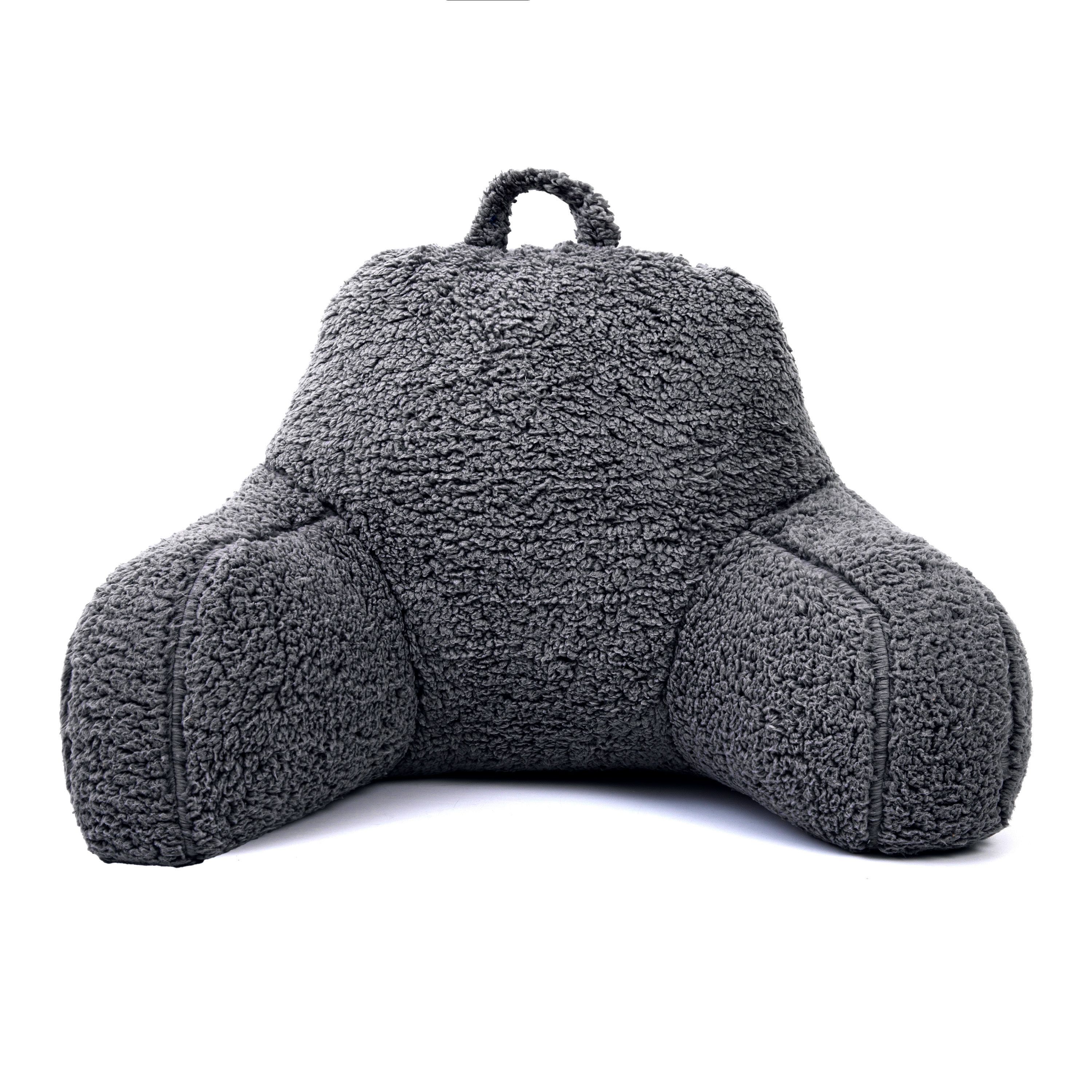 Charcoal Teddy Cuddle Indoor Cushion (L)75cm (W)42cm