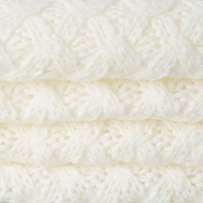 Chartwell Limestone Plain Knitted Throw
