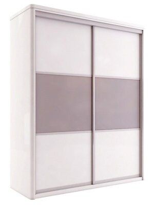 Chasewood White Double Wardrobe (H)2200mm (W)1600mm (D)650mm