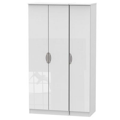Chelsea Contemporary Pre-assembled Gloss white 3 door Tall Triple ...