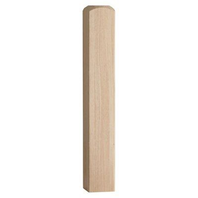 Cheshire Mouldings Contemporary Oak Newel base Newel (W)90mm | DIY at B&Q