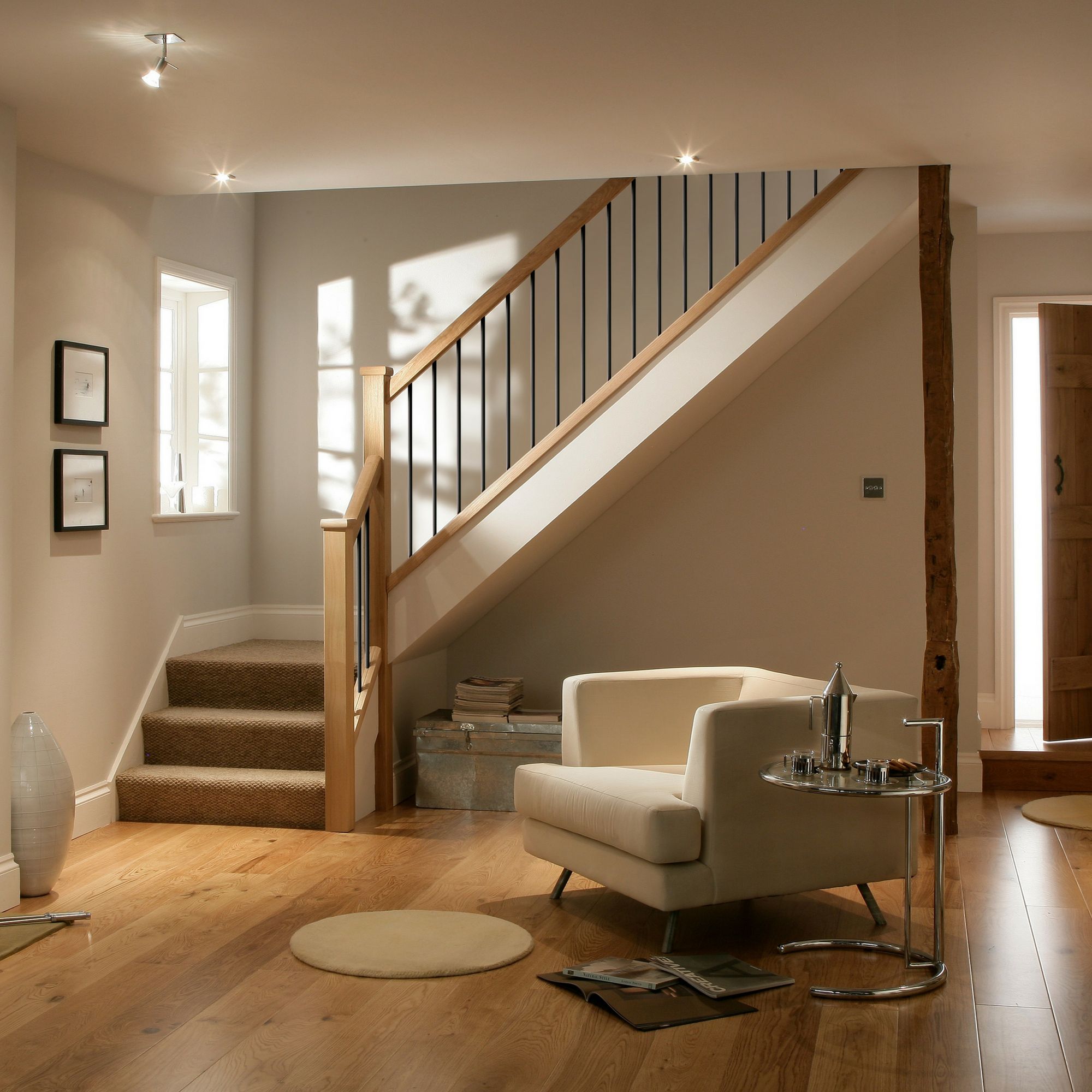 Cheshire Mouldings Oak Square Handrail, (L)3.6m