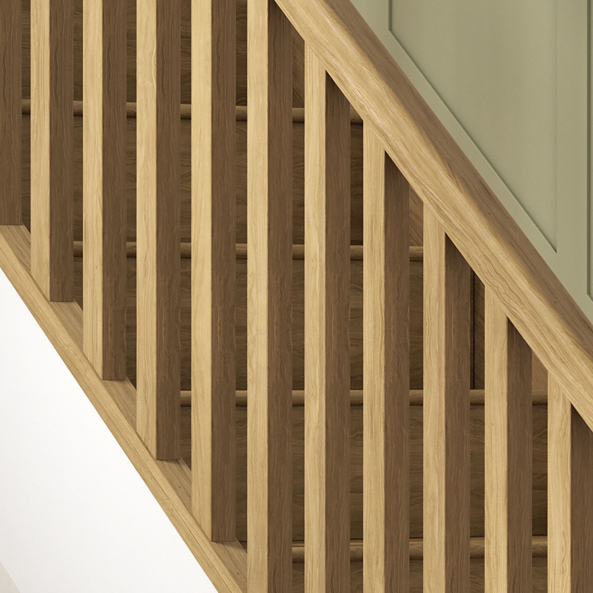 Cheshire Mouldings Plain Natural Oak Spindle (H)41mm (W)41mm