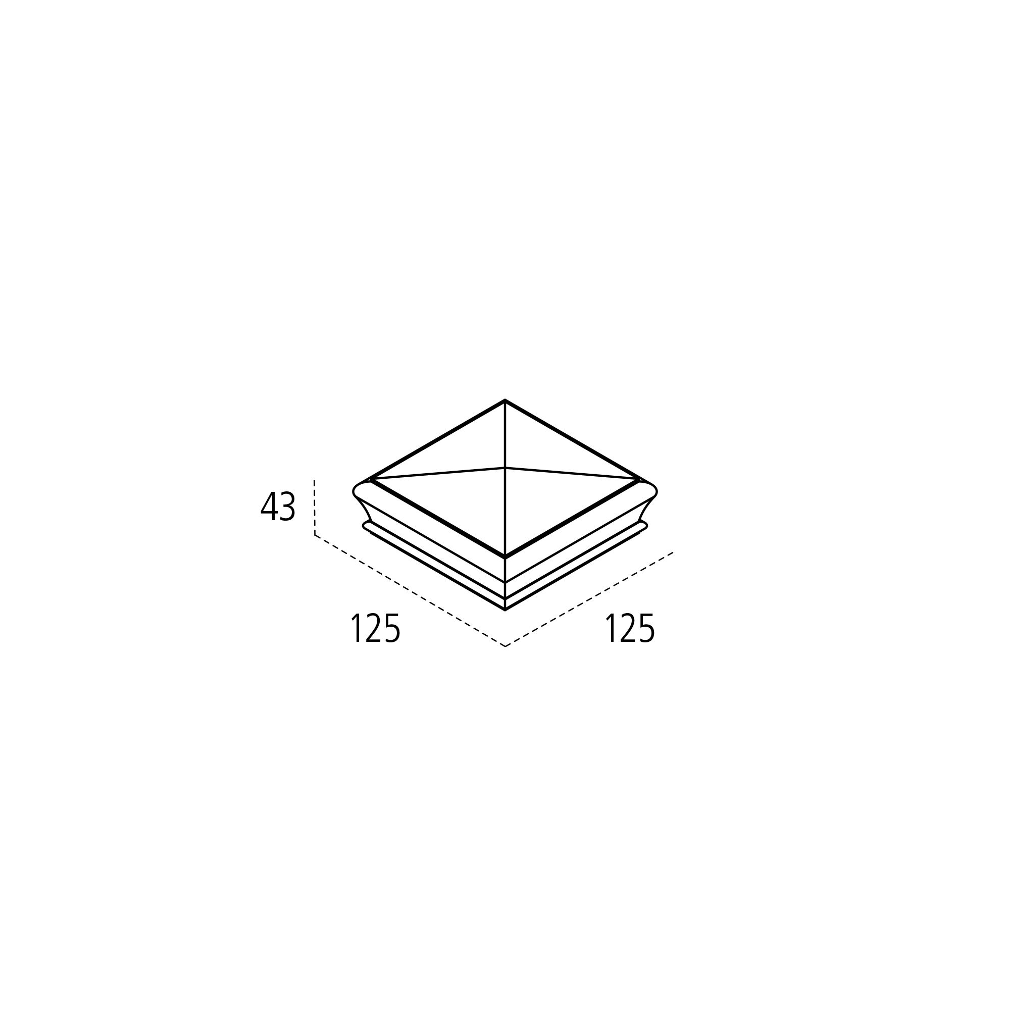 Cheshire Mouldings Pyramid Unfinished Natural Oak Newel post cap (L ...