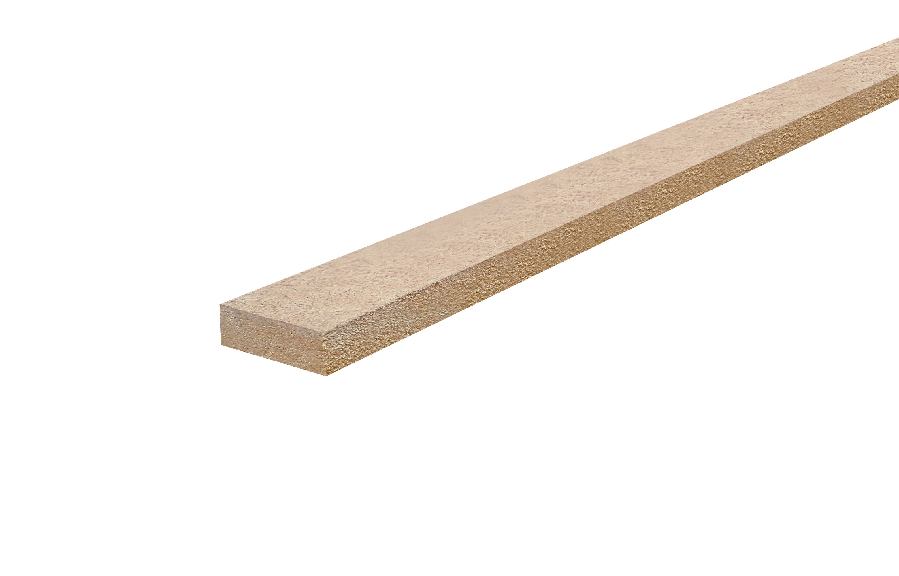 Cheshire Mouldings Smooth MDF Stripwood (L)2.4m (W)46mm (T)12mm