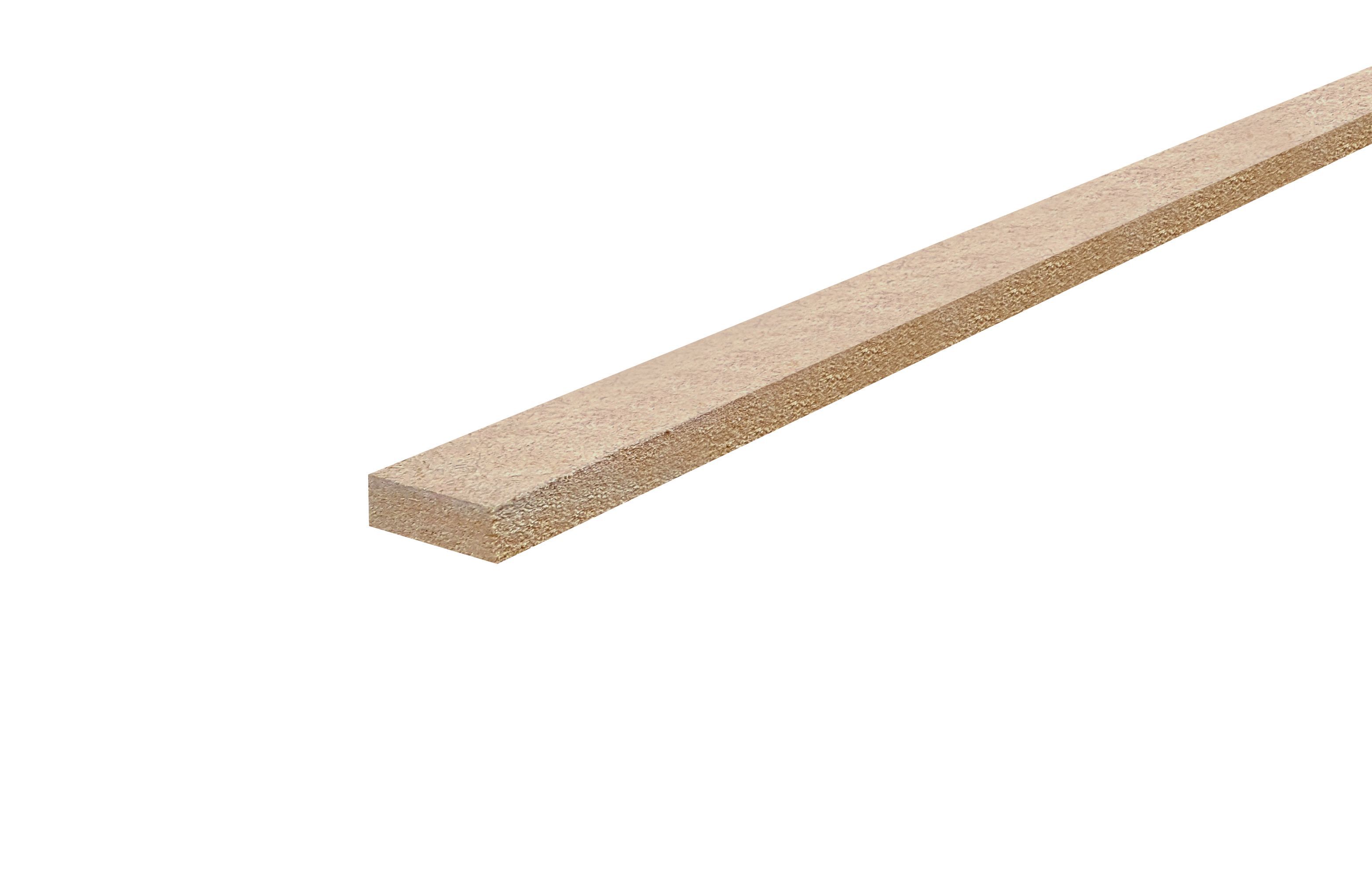 Cheshire Mouldings Smooth Square edge MDF Stripwood (L)2.4m (W)36mm (T ...