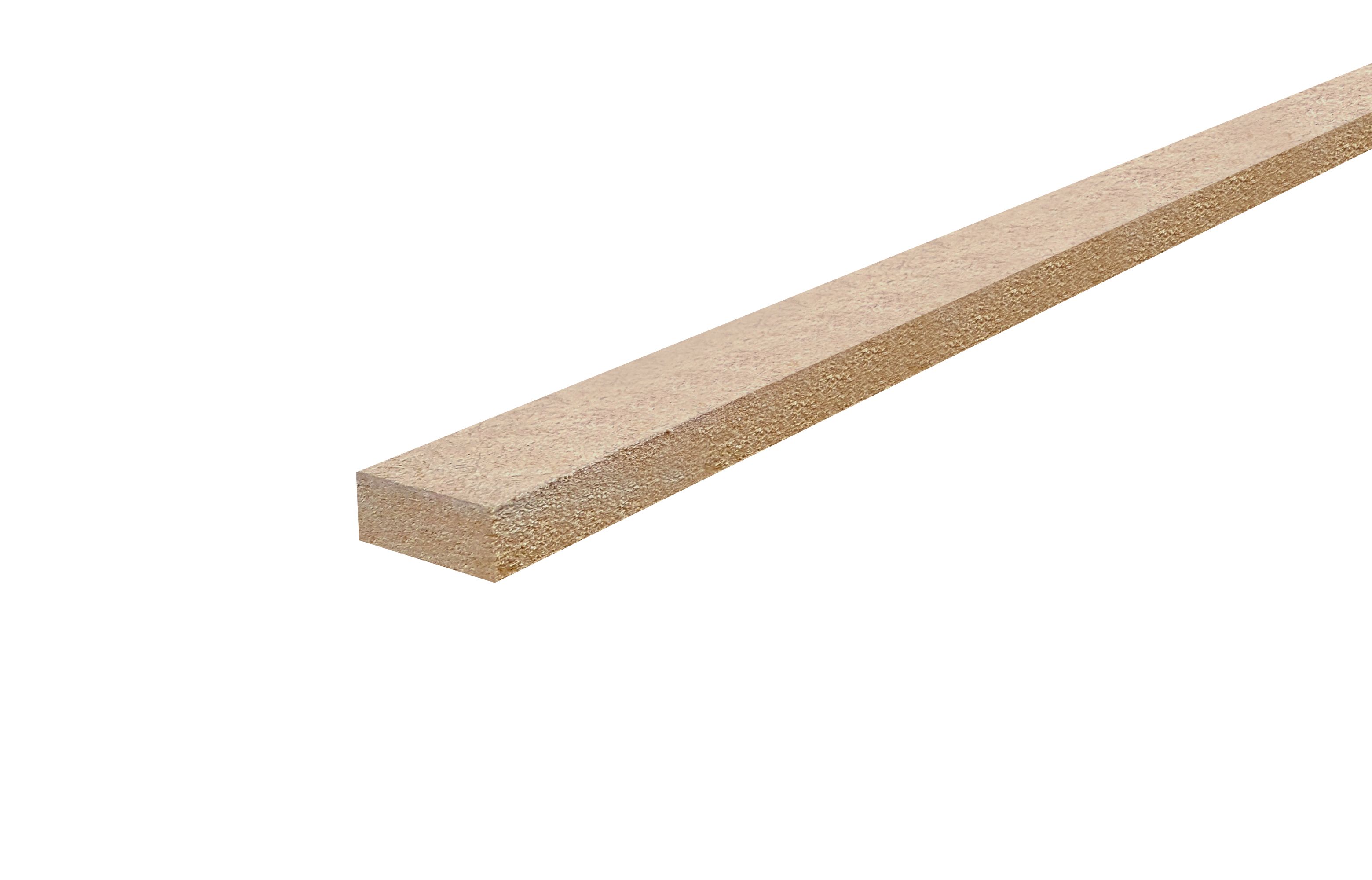 Cheshire Mouldings Smooth Square edge MDF Stripwood (L)2.4m (W)36mm (T ...
