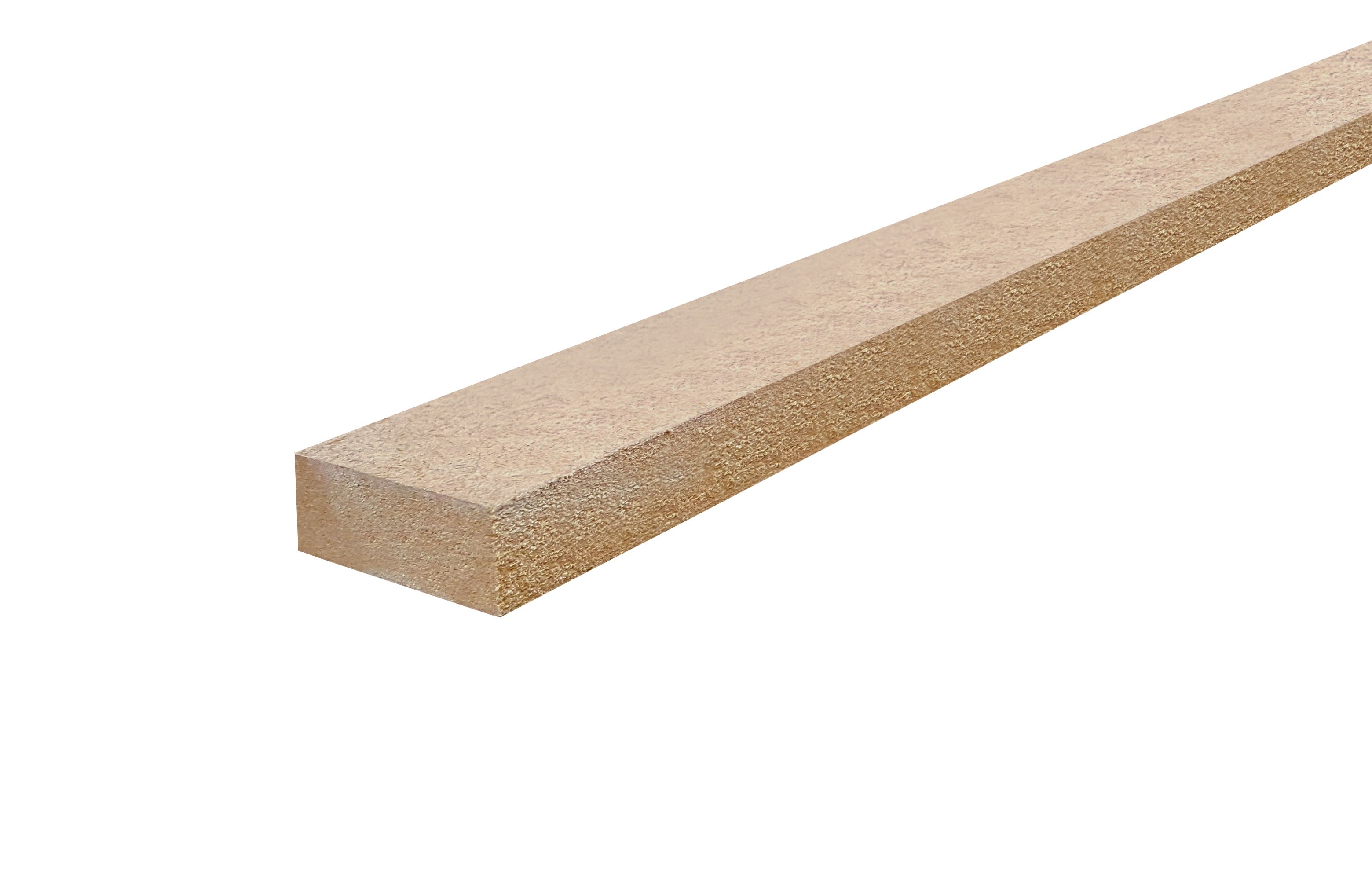 Cheshire Mouldings Smooth Square edge MDF Stripwood (L)2.4m (W)46mm (T ...