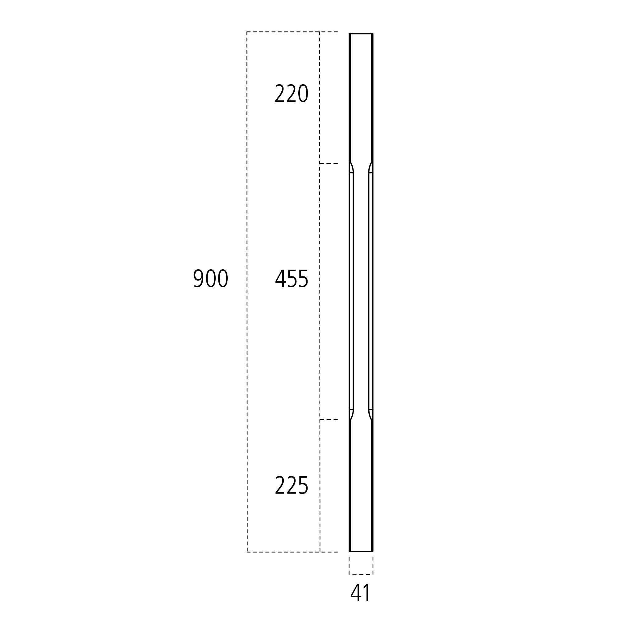 Cheshire Mouldings Stop chamfer Natural Oak Spindle (H)41mm (W)41mm