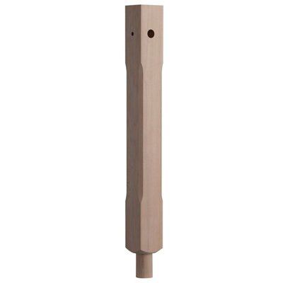 Cheshire Mouldings Traditional Hemlock Stop chamfer bottom newel post ...