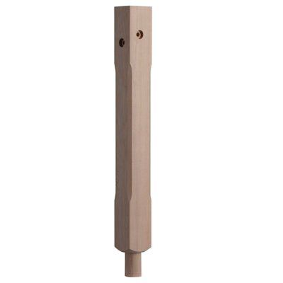 Cheshire Mouldings Traditional Hemlock Stop chamfer top newel post ...