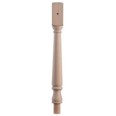 Cheshire Mouldings Traditional Hemlock Turned half newel post Newel (H ...