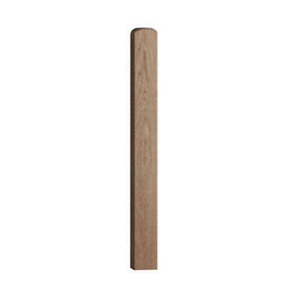 Cheshire Mouldings Traditional Oak Newel base Newel base (H)615mm (W ...