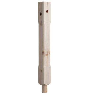 Cheshire Mouldings Traditional Pine Stop chamfer corner newel post ...